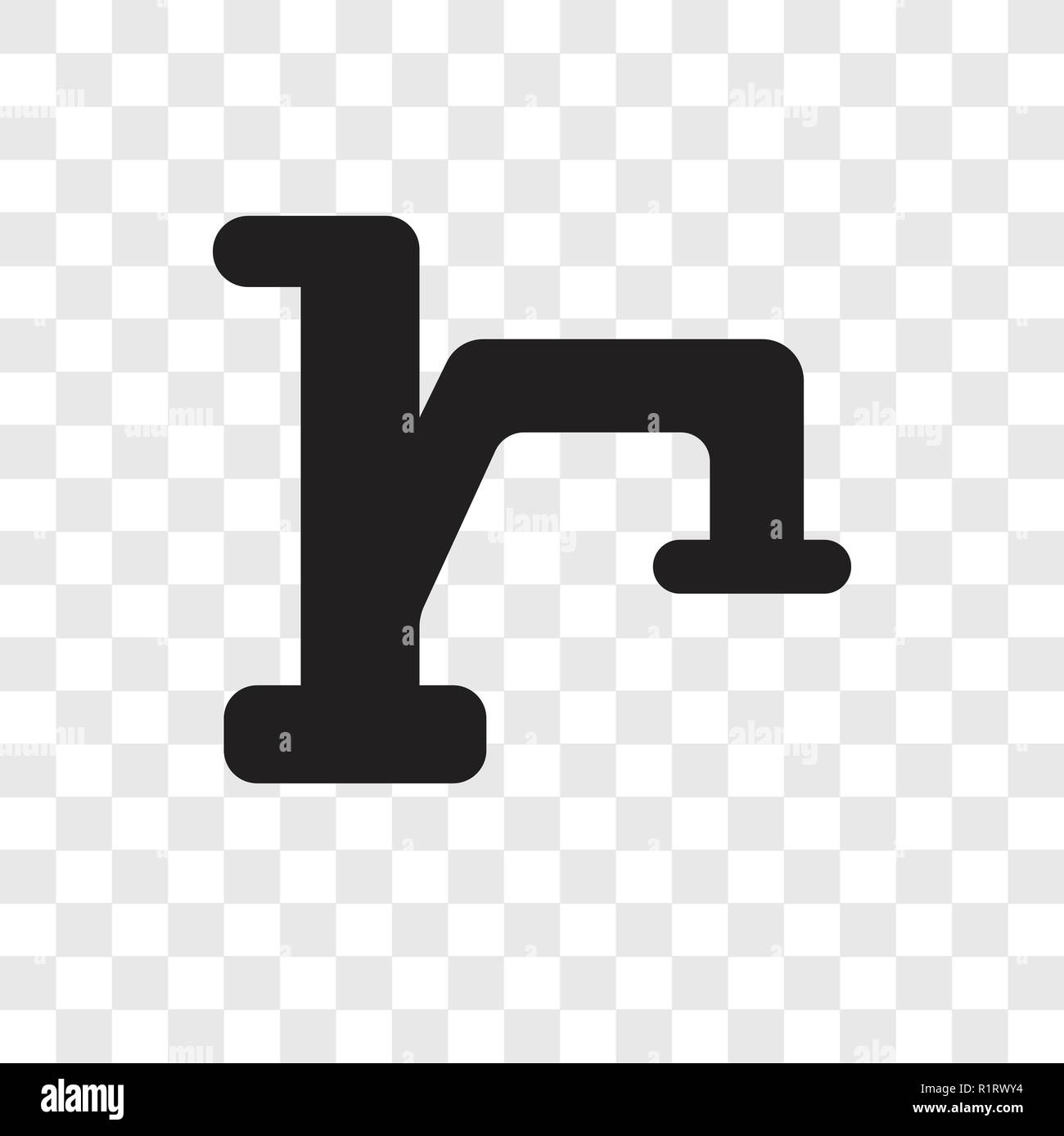 Tap vector icon isolated on transparent background, Tap transparency ...