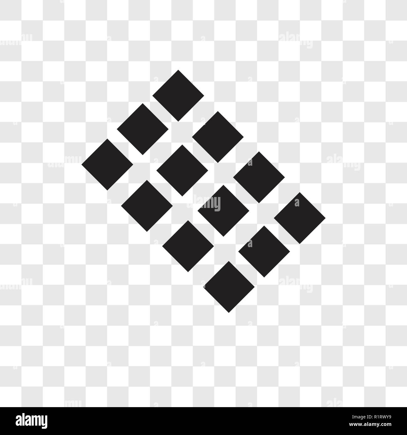 Tiles vector icon isolated on transparent background, Tiles ...