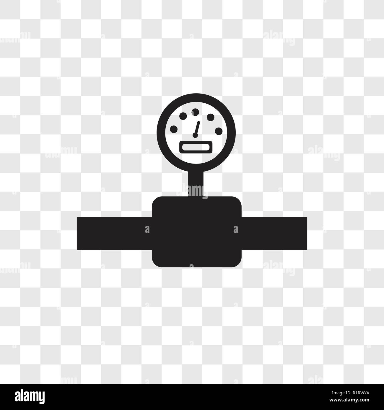 Gas pipe vector icon isolated on transparent background, Gas pipe ...
