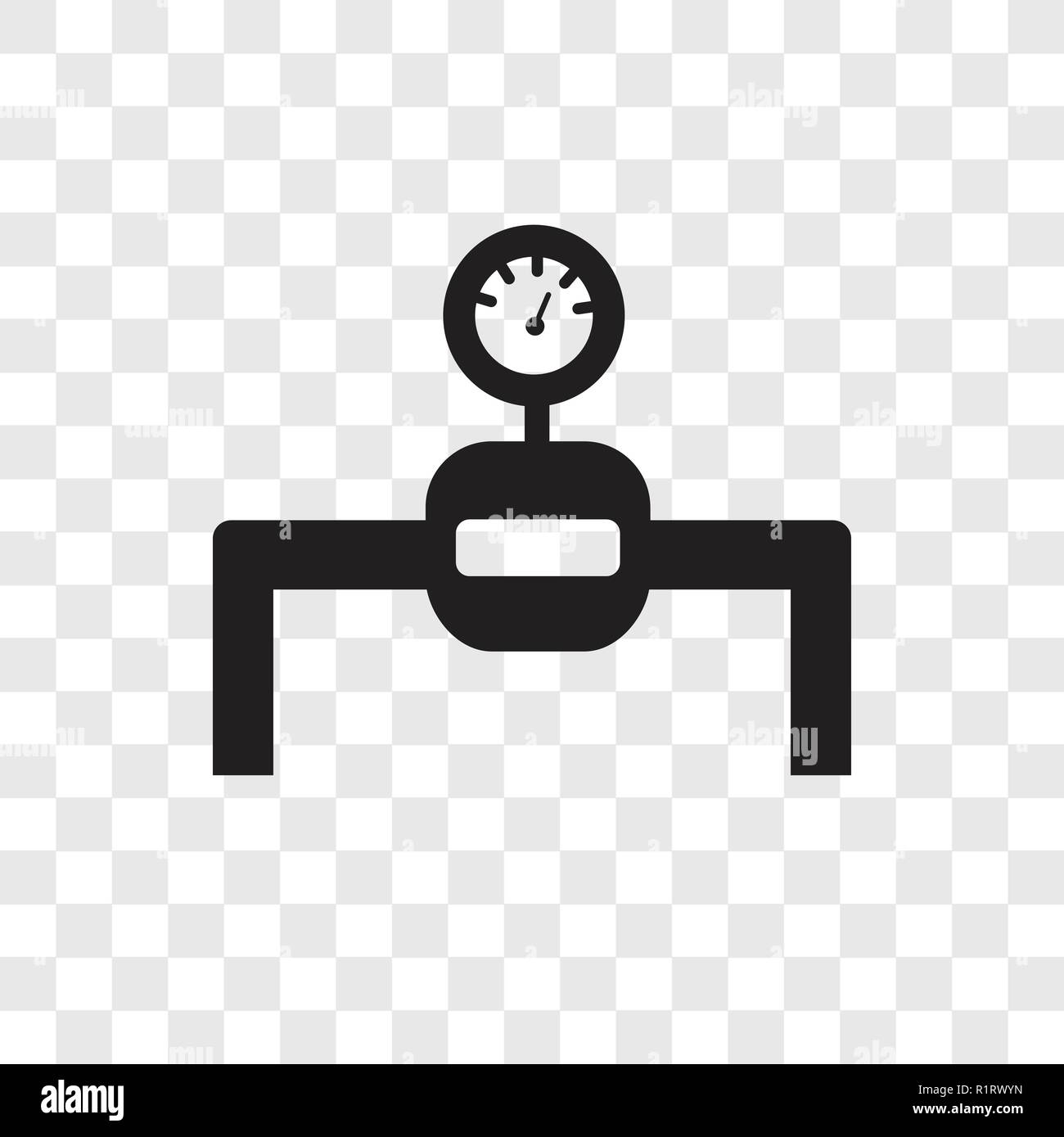 Gas pipe vector icon isolated on transparent background, Gas pipe ...