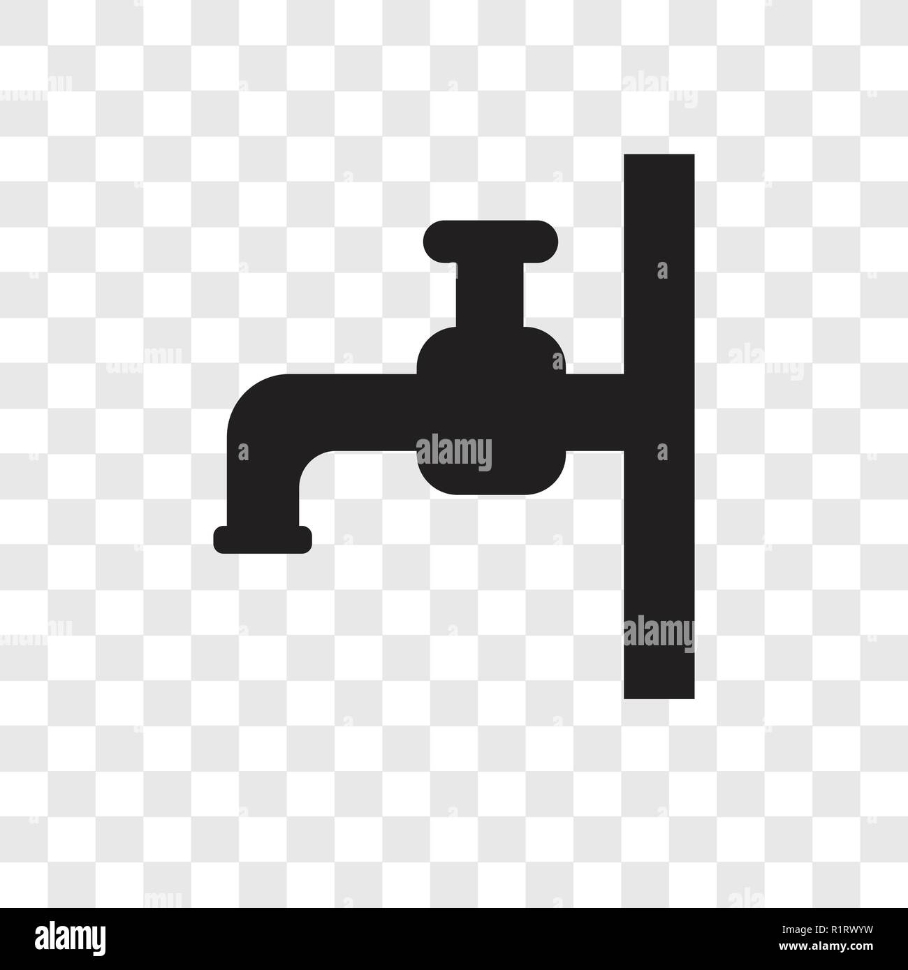 Tap vector icon isolated on transparent background, Tap transparency ...