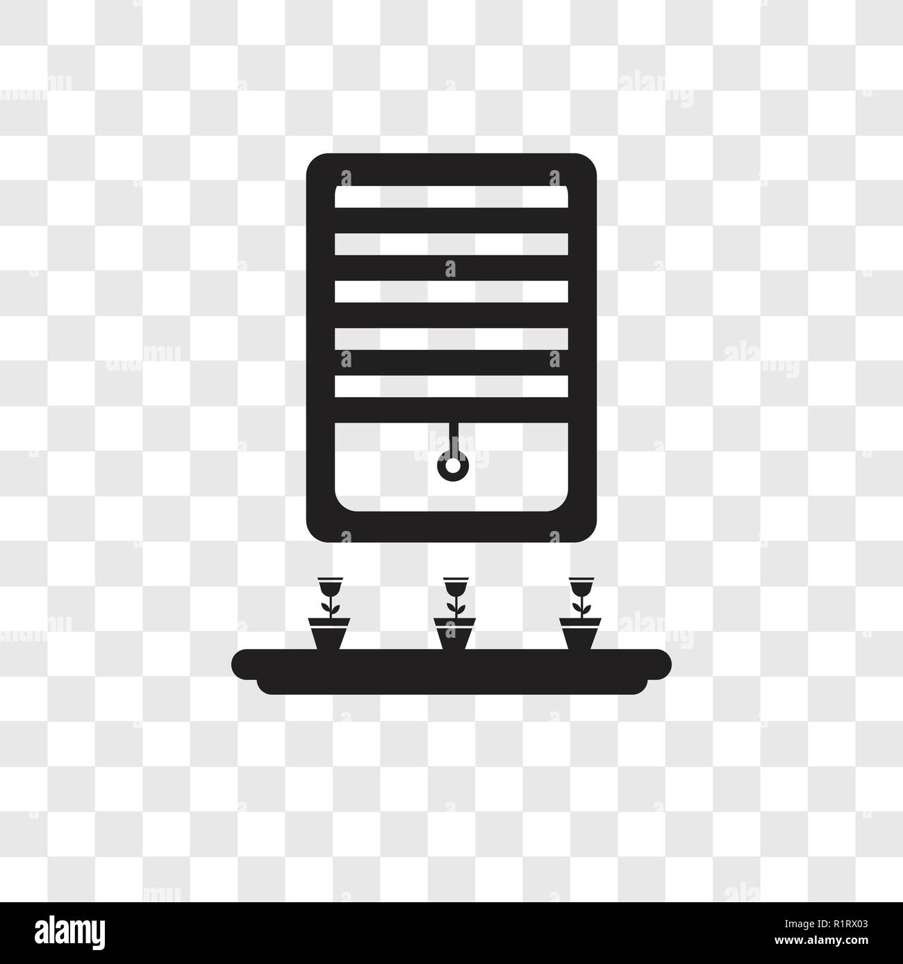Window vector icon isolated on transparent background, Window ...