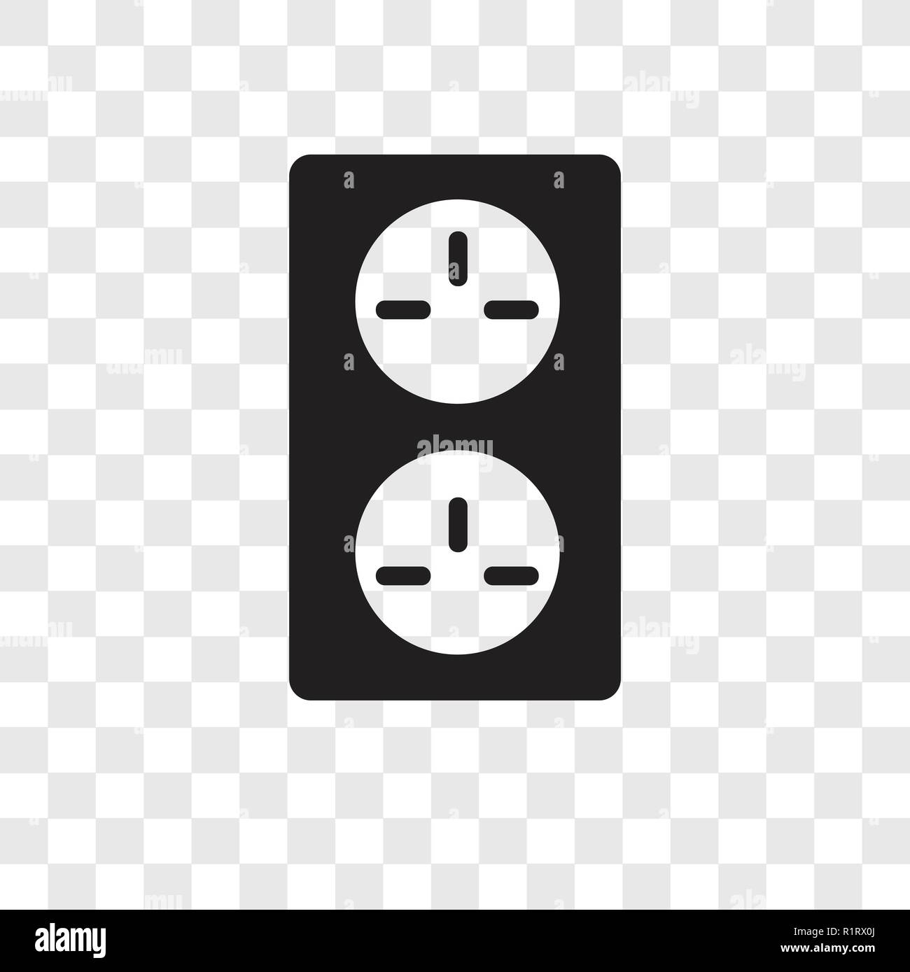 Socket vector icon isolated on transparent background, Socket ...