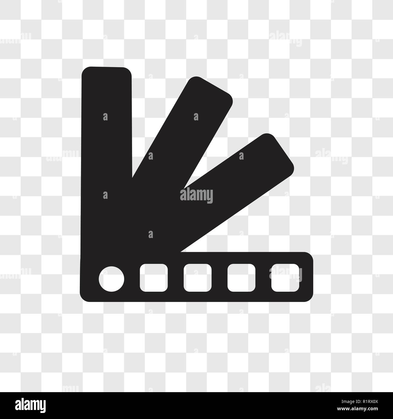 Pantone vector icon isolated on transparent background, Pantone ...