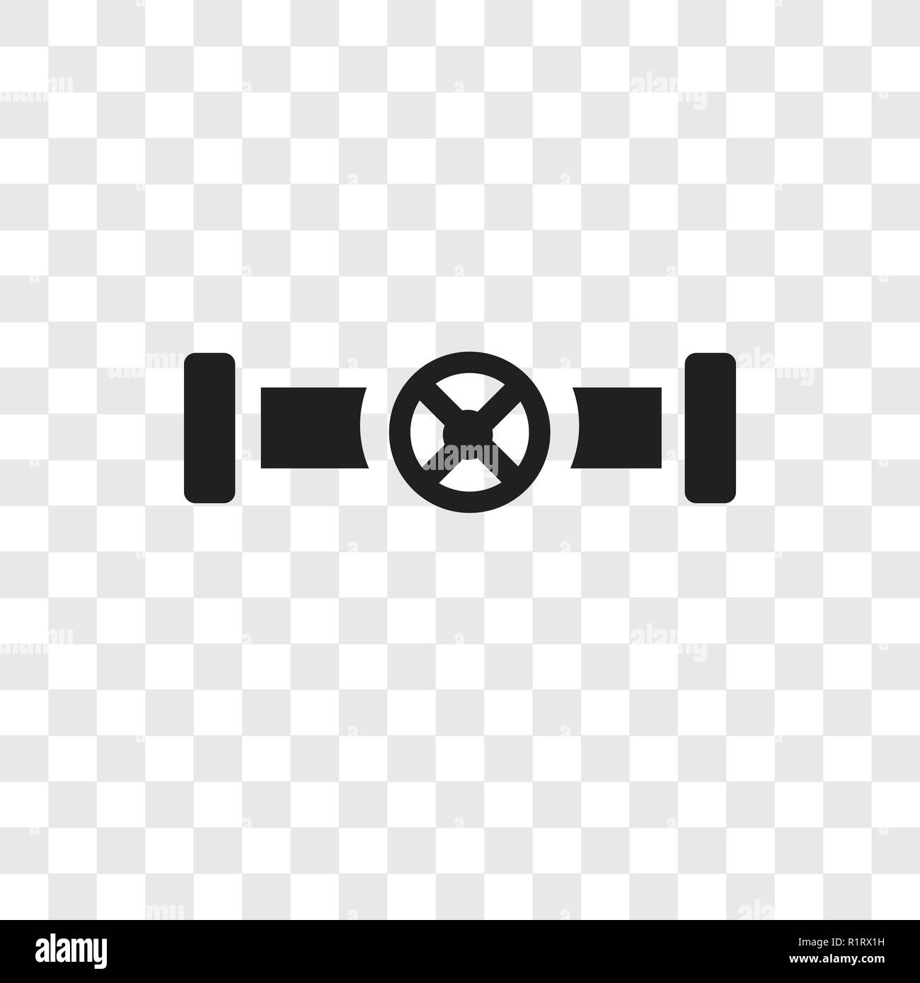 Gas pipe vector icon isolated on transparent background, Gas pipe ...