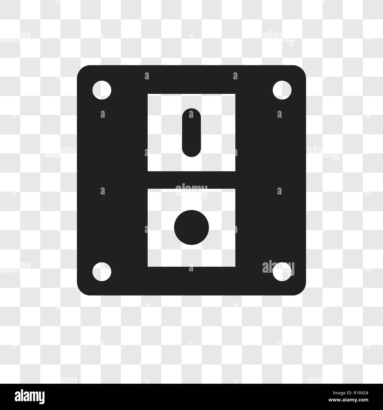 Switch vector icon isolated on transparent background, Switch ...