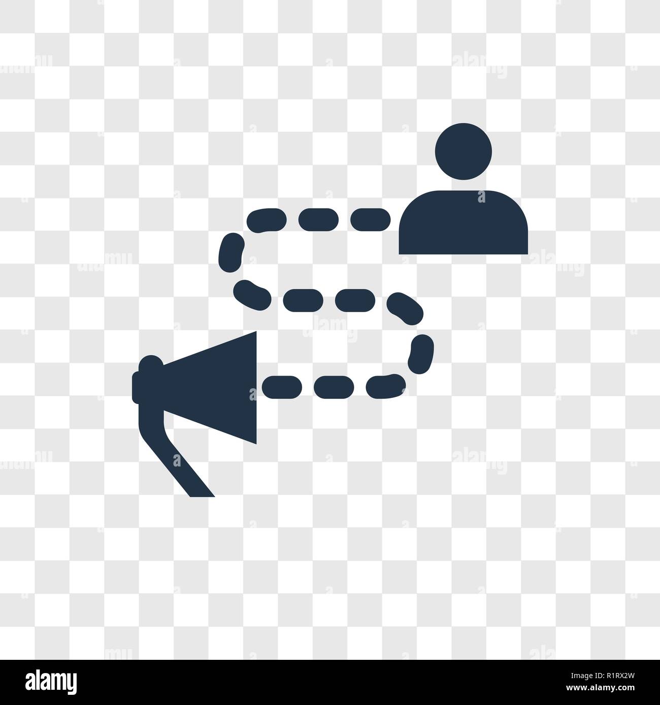 Marketing vector icon isolated on transparent background, Marketing ...