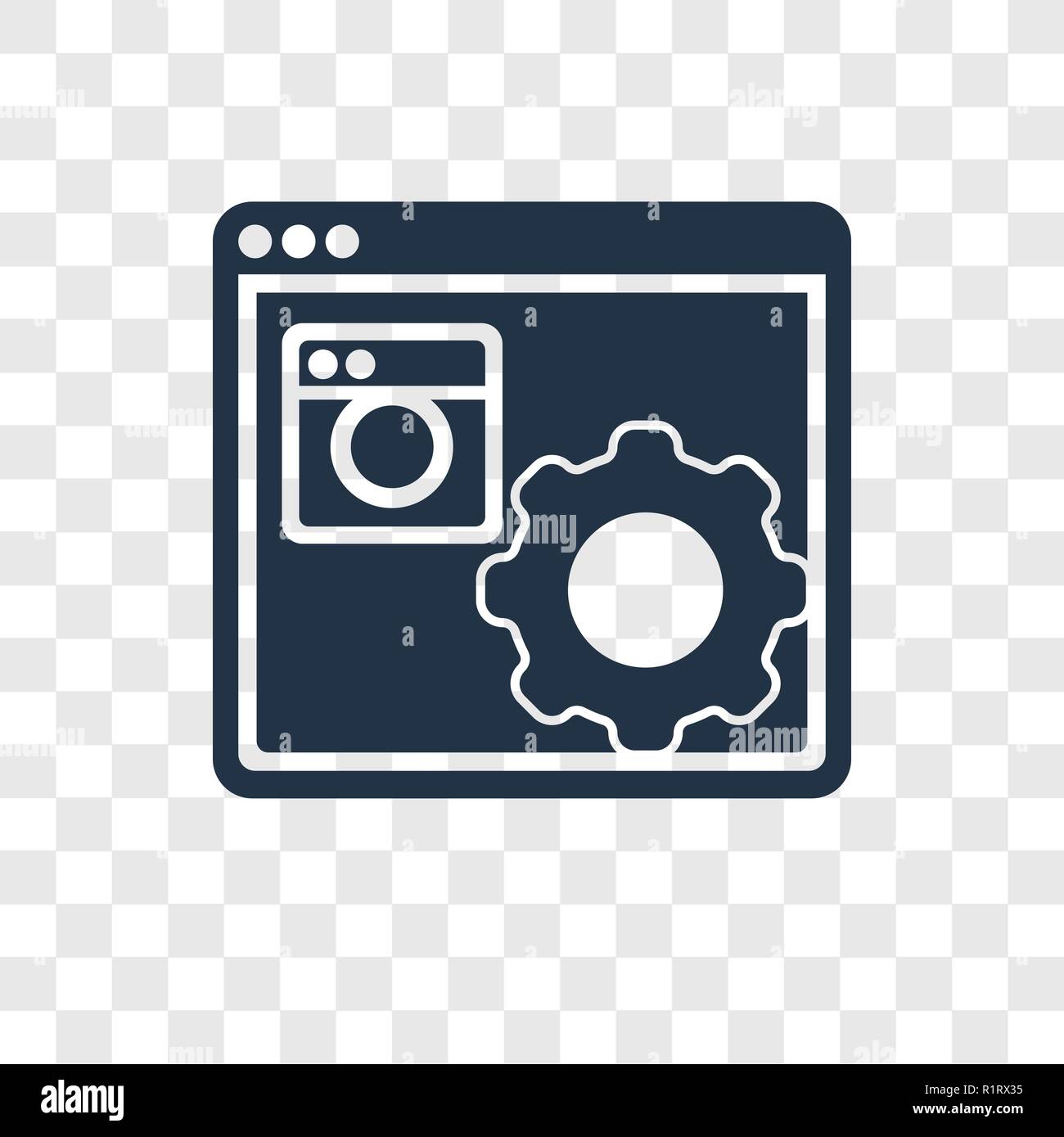 Options vector icon isolated on transparent background, Options ...