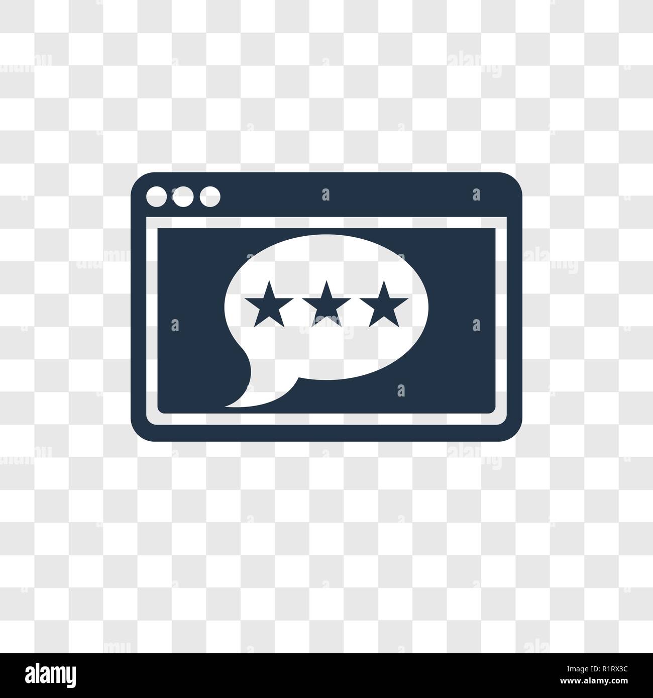 Feedback vector icon isolated on transparent background, Feedback ...