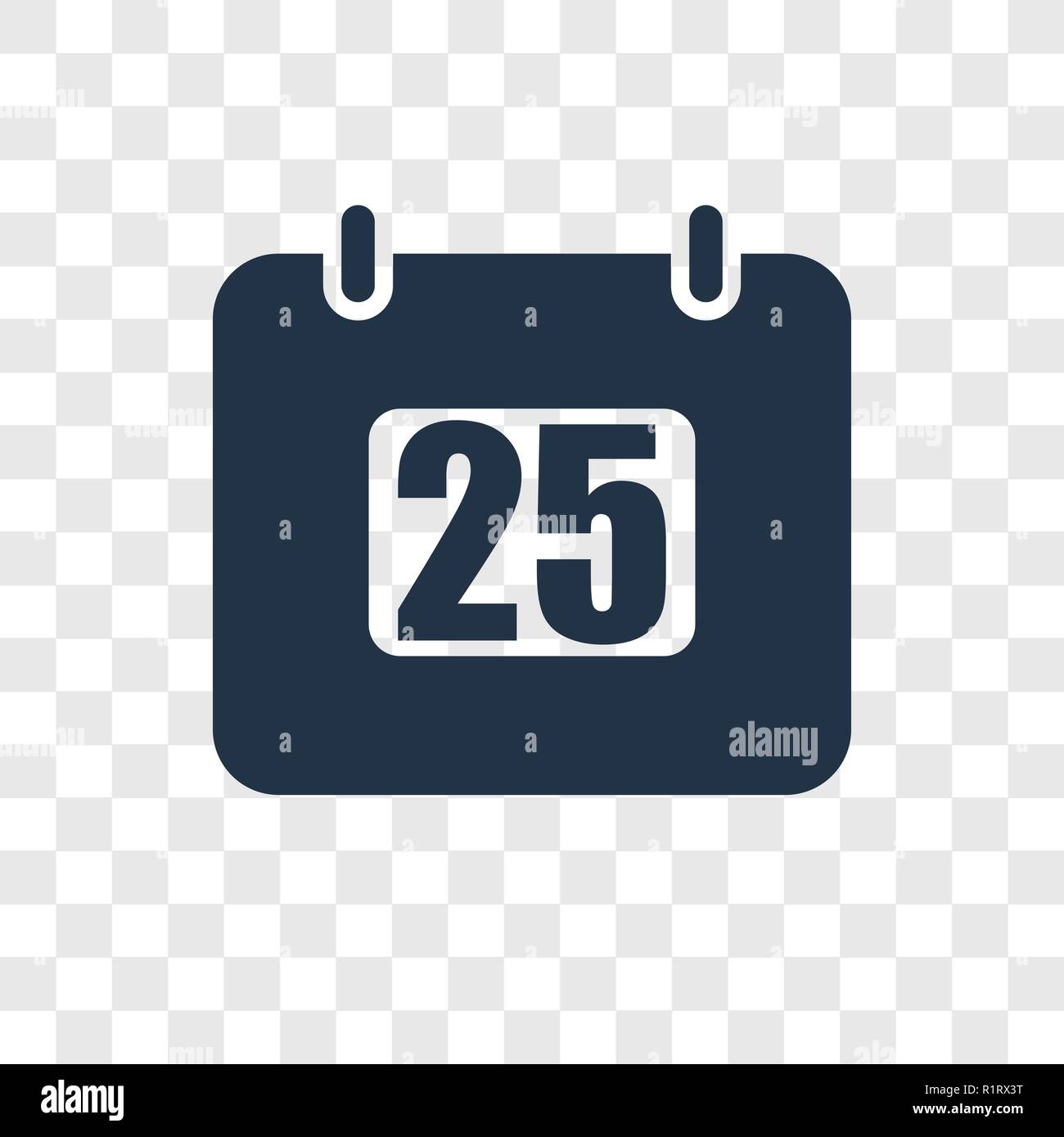 Calendar vector icon isolated on transparent background, Calendar ...