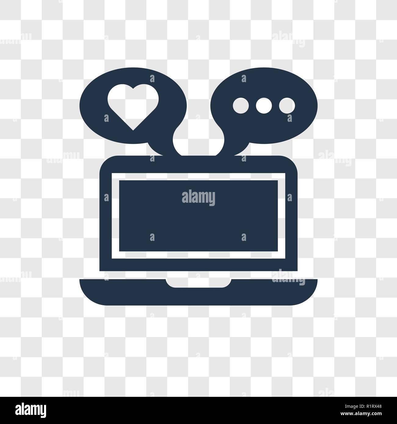 Laptop vector icon isolated on transparent background, Laptop ...