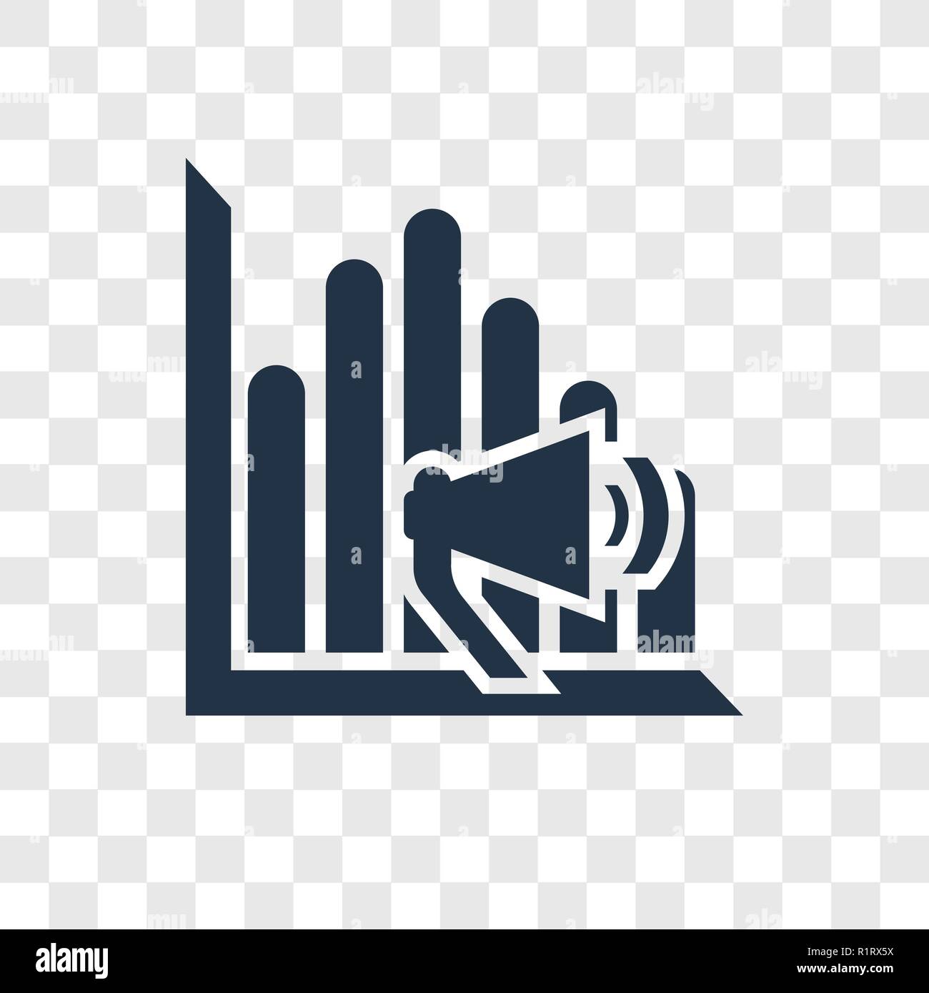 Marketing vector icon isolated on transparent background, Marketing ...