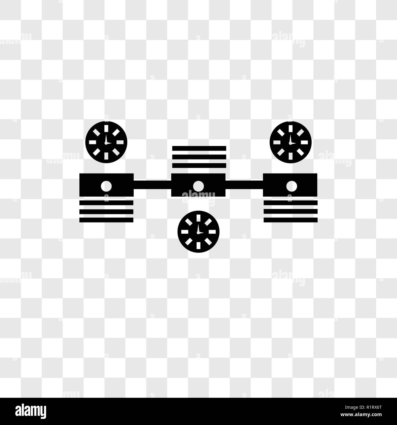 Timeline vector icon isolated on transparent background, Timeline ...