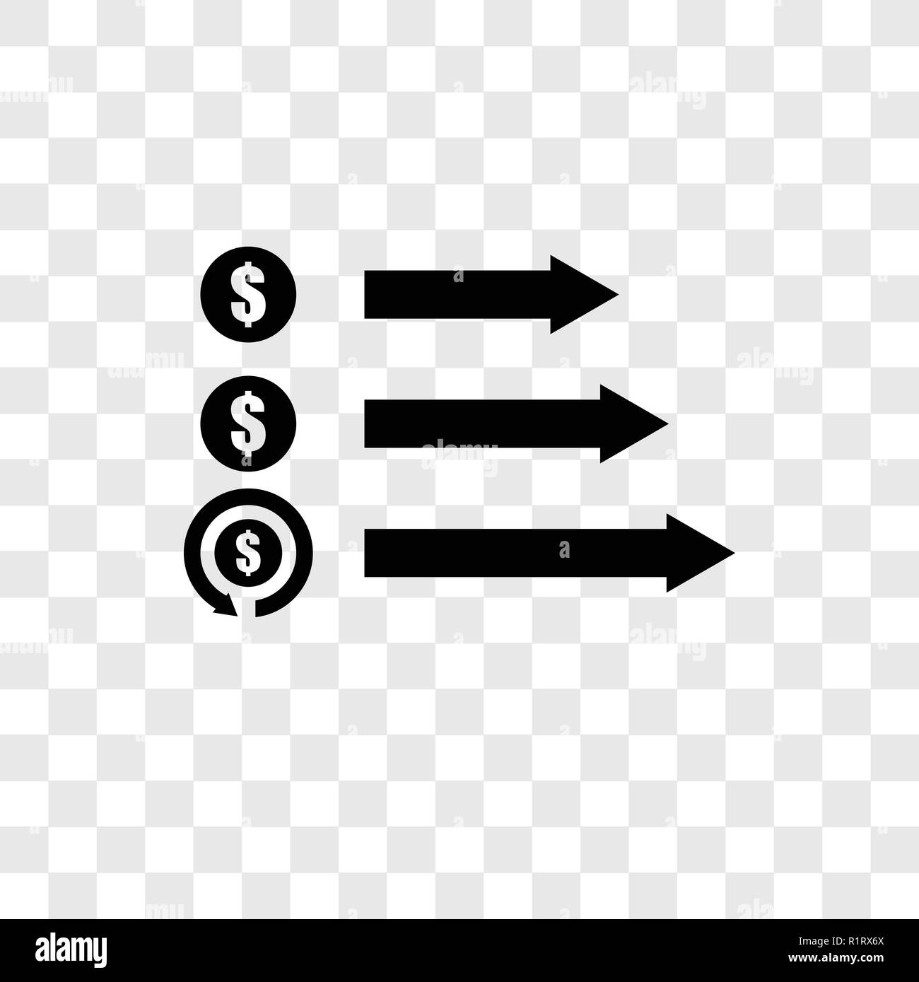 Growth vector icon isolated on transparent background, Growth ...