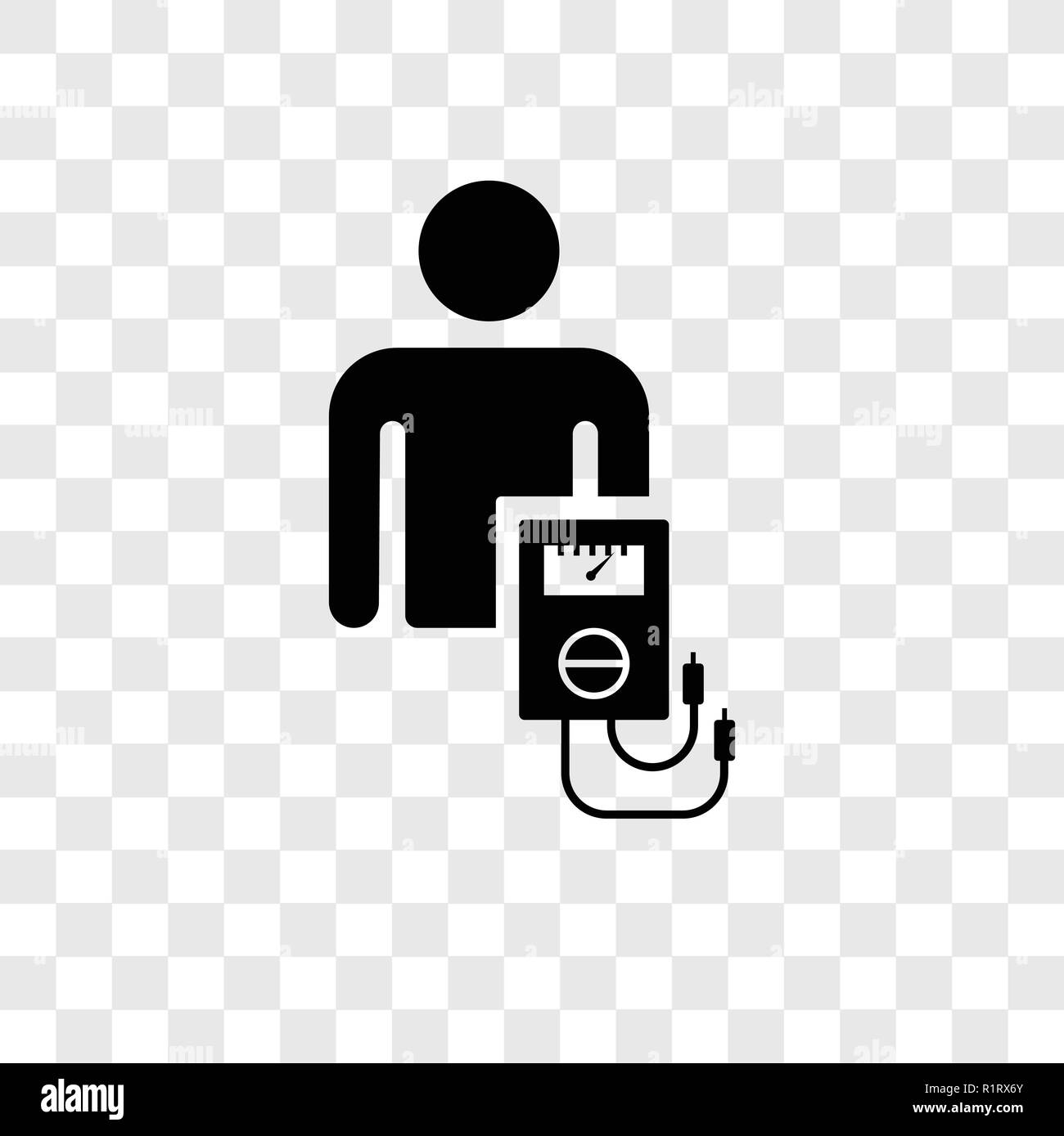 Tester vector icon isolated on transparent background, Tester ...