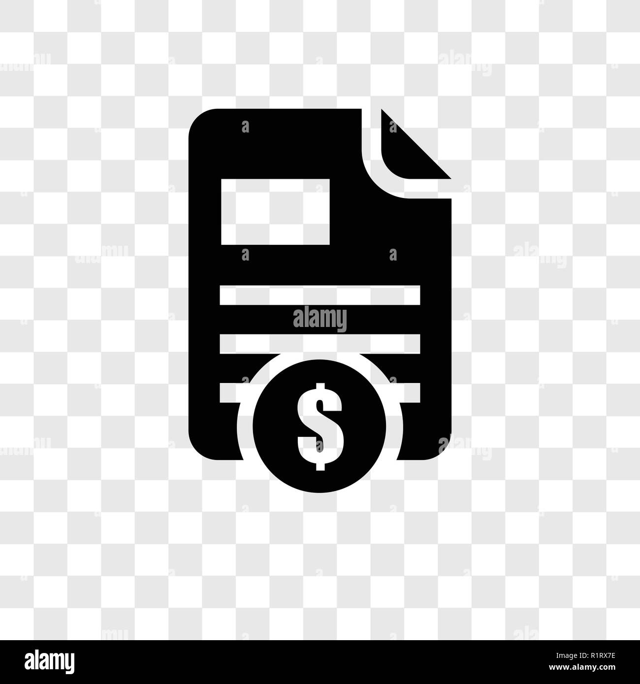 File vector icon isolated on transparent background, File transparency logo concept Stock Vector ...