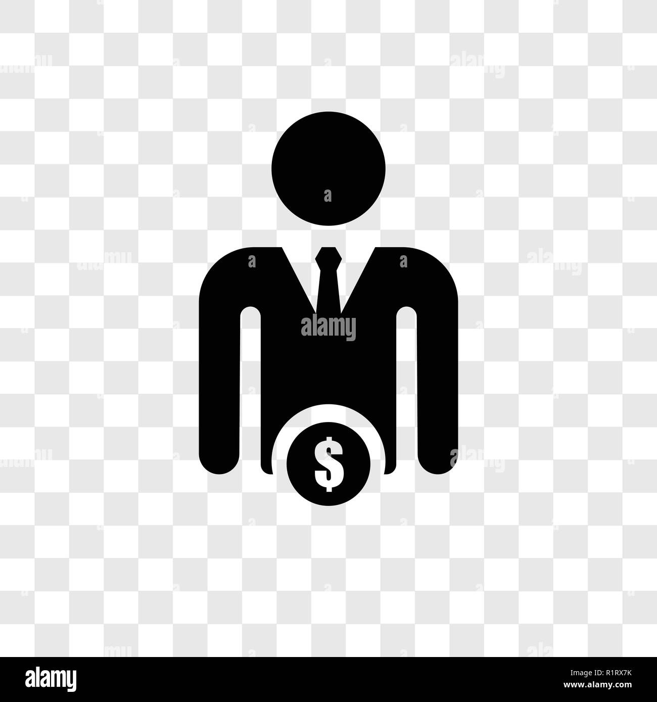 Investor vector icon isolated on transparent background, Investor ...