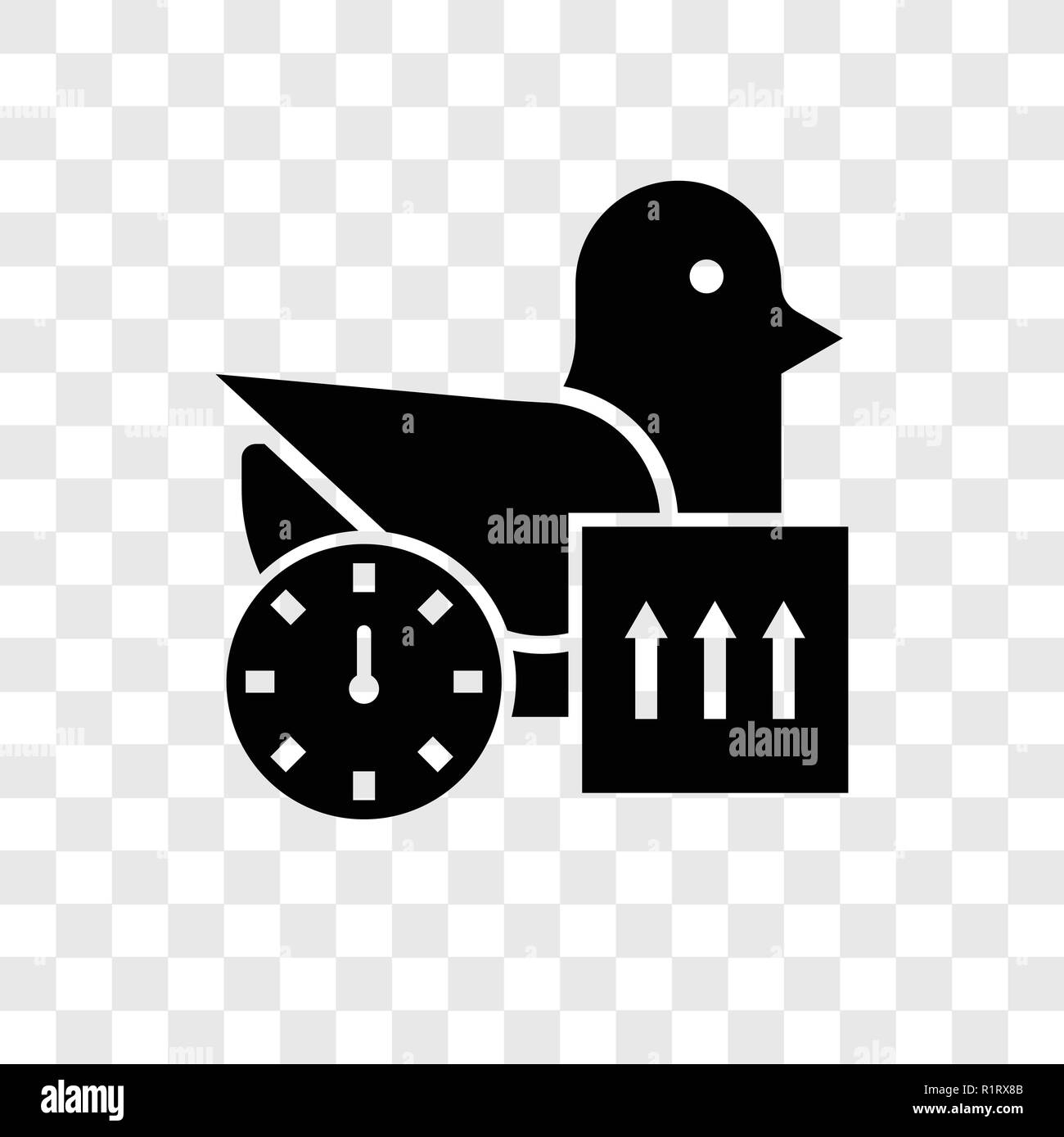 Delivery vector icon isolated on transparent background, Delivery ...