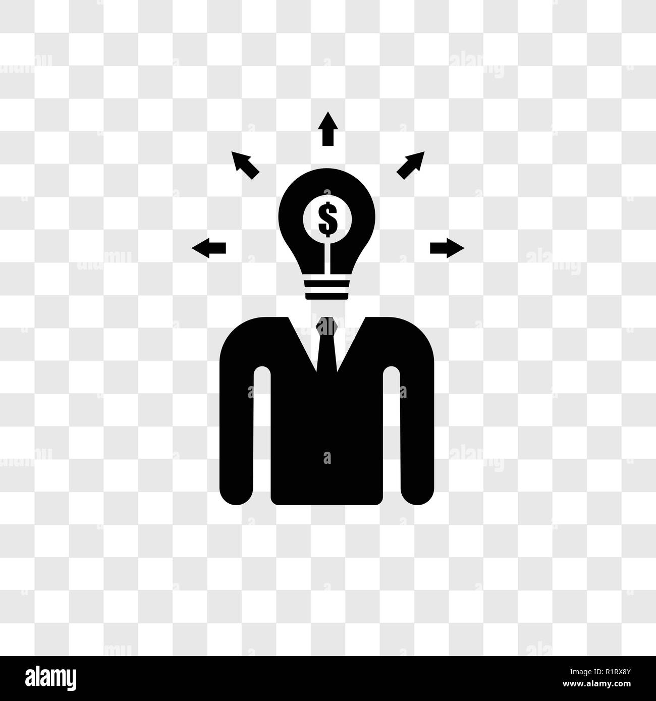 Investor vector icon isolated on transparent background, Investor ...