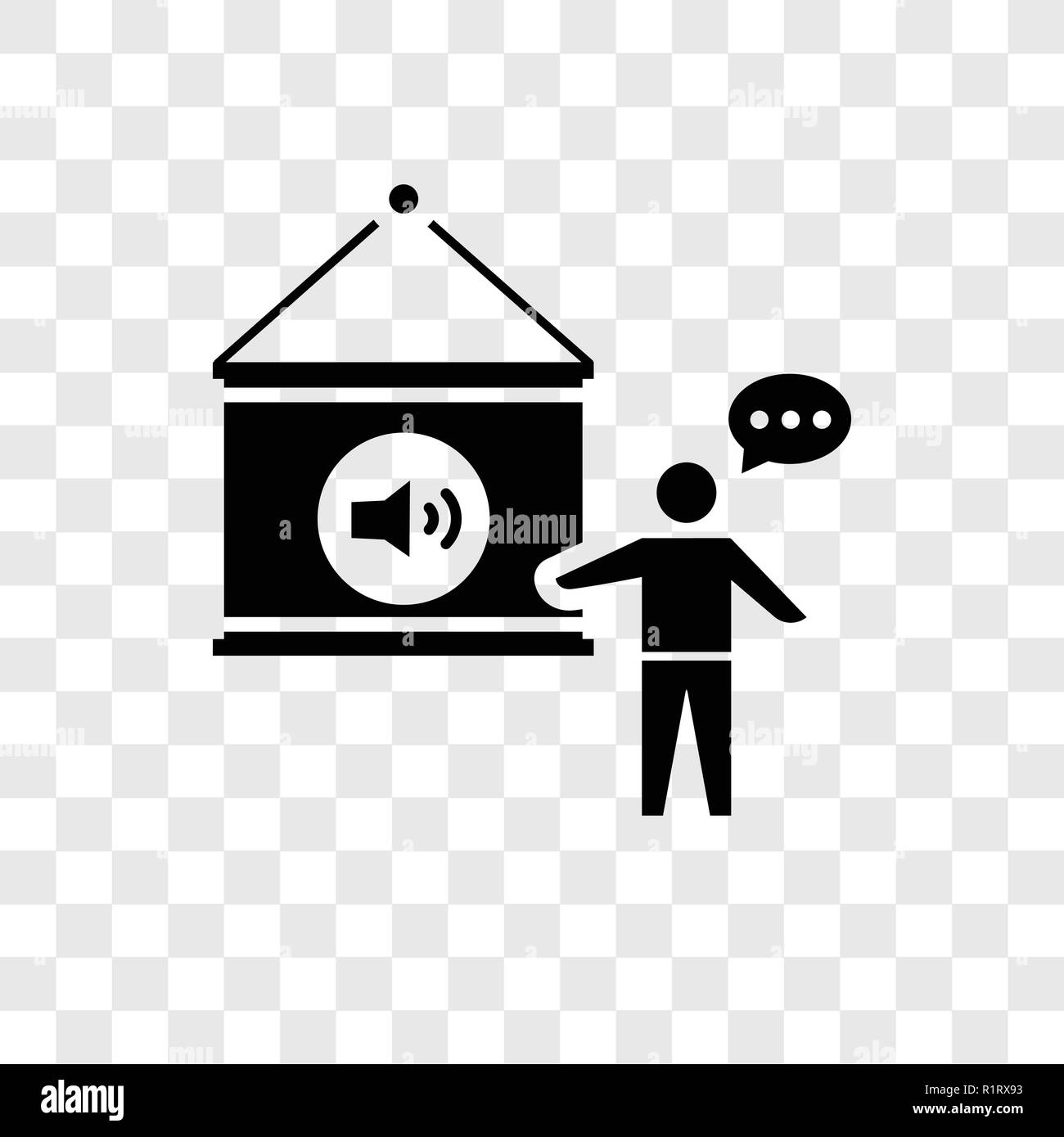 Audio file vector icon isolated on transparent background, Audio file ...