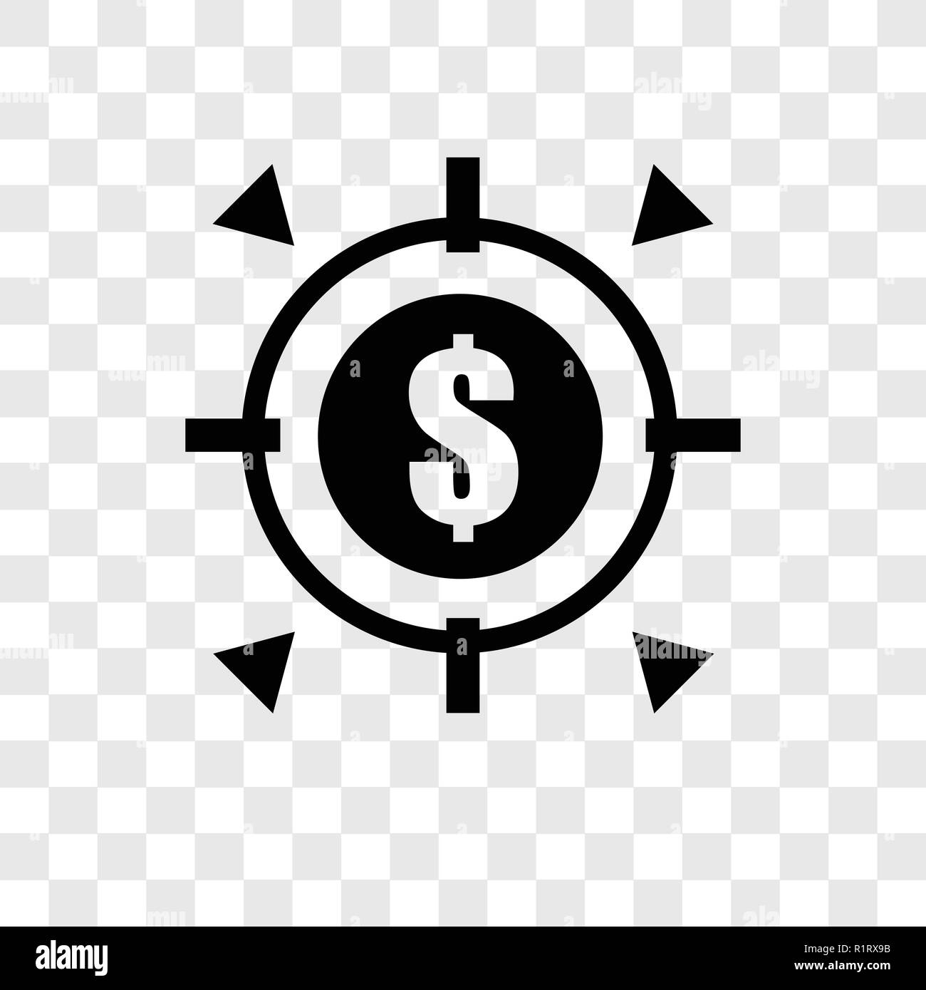 Goal vector icon isolated on transparent background, Goal transparency ...