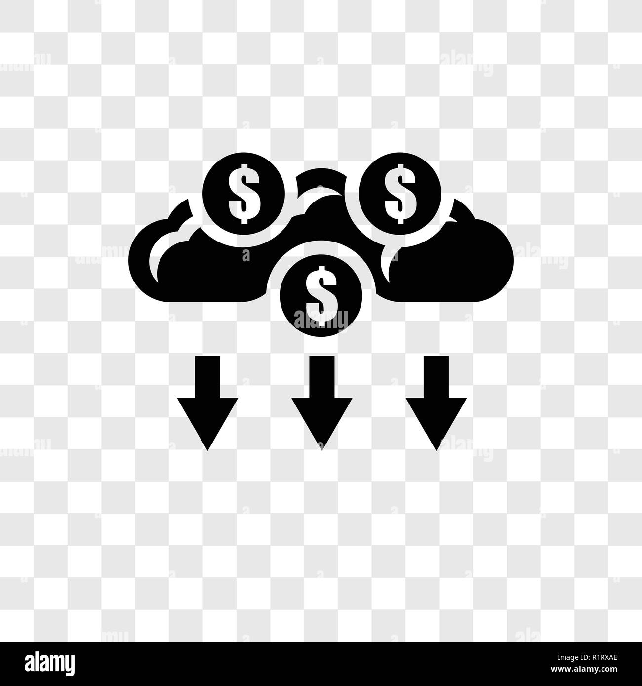 Crowdfunding vector icon isolated on transparent background ...