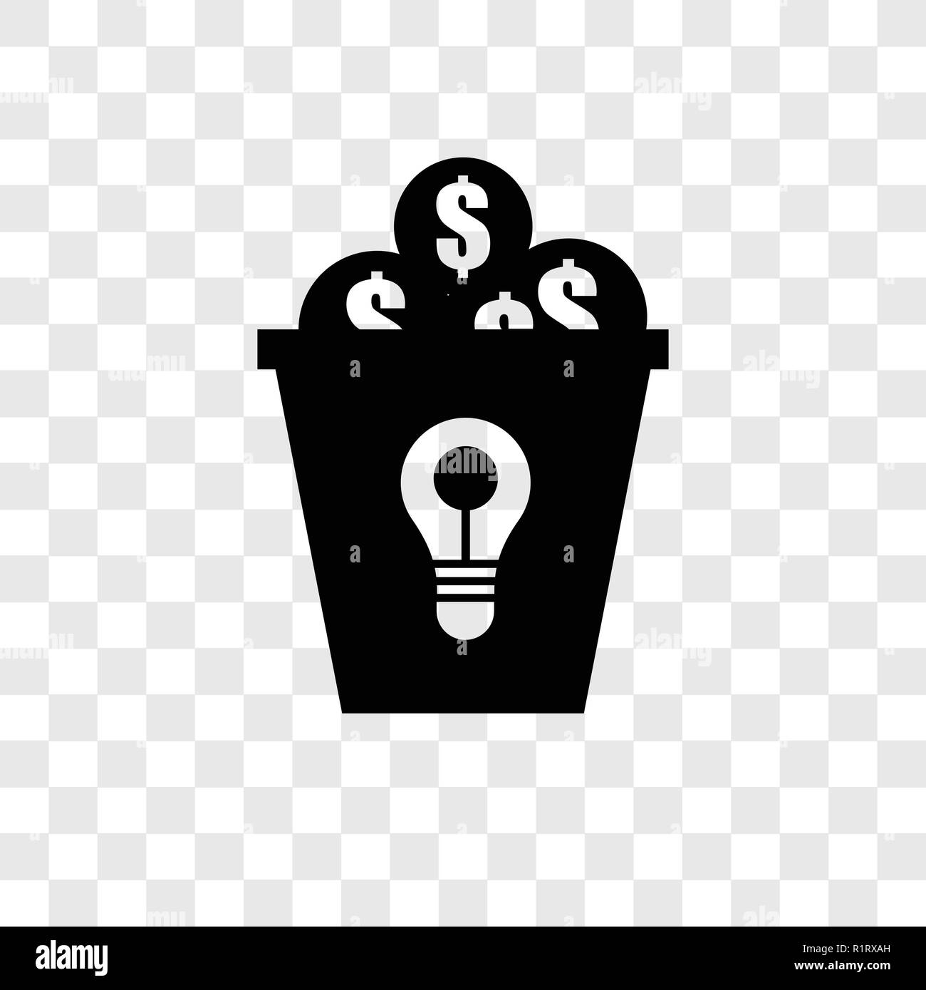 Crowdfunding vector icon isolated on transparent background ...