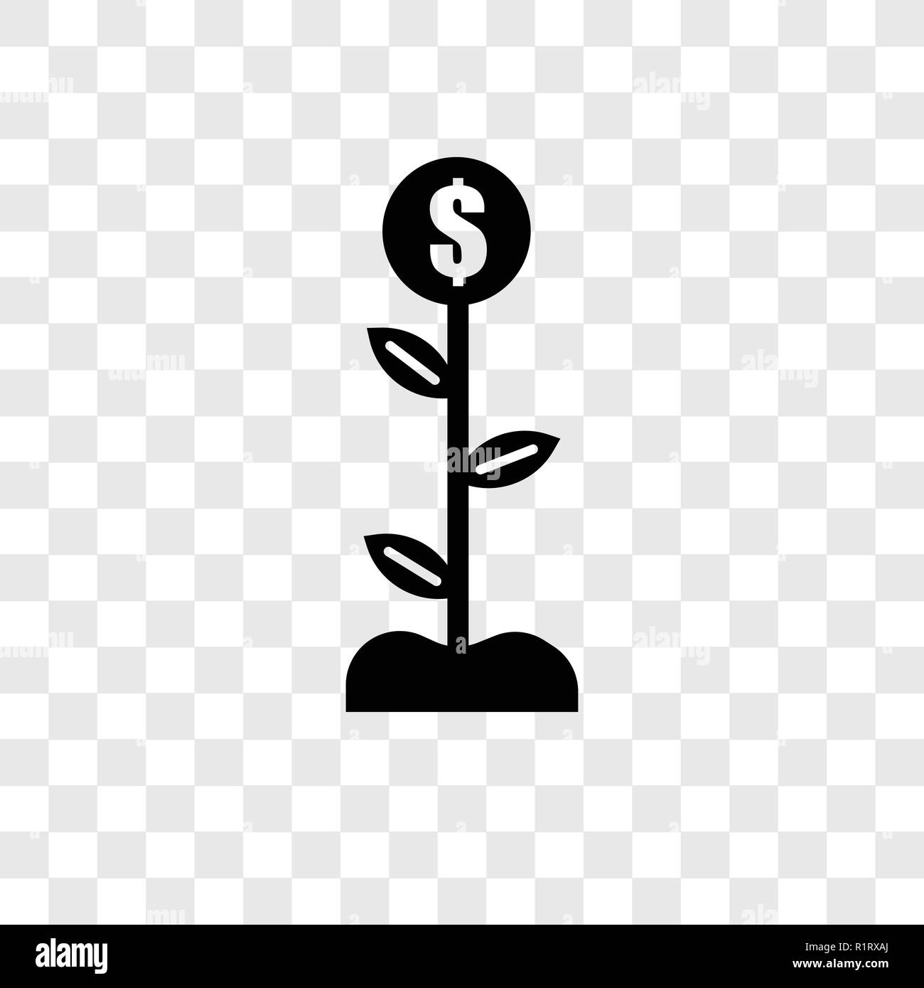 Growth vector icon isolated on transparent background, Growth ...