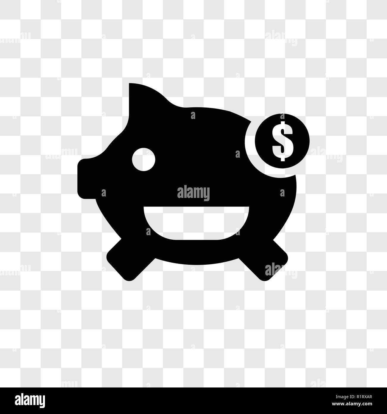 Savings vector icon isolated on transparent background, Savings ...