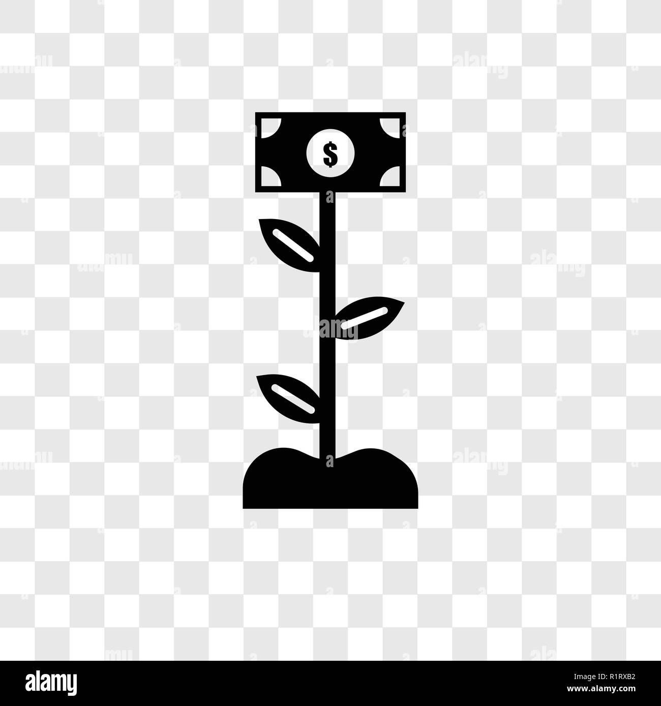 Growth vector icon isolated on transparent background, Growth ...