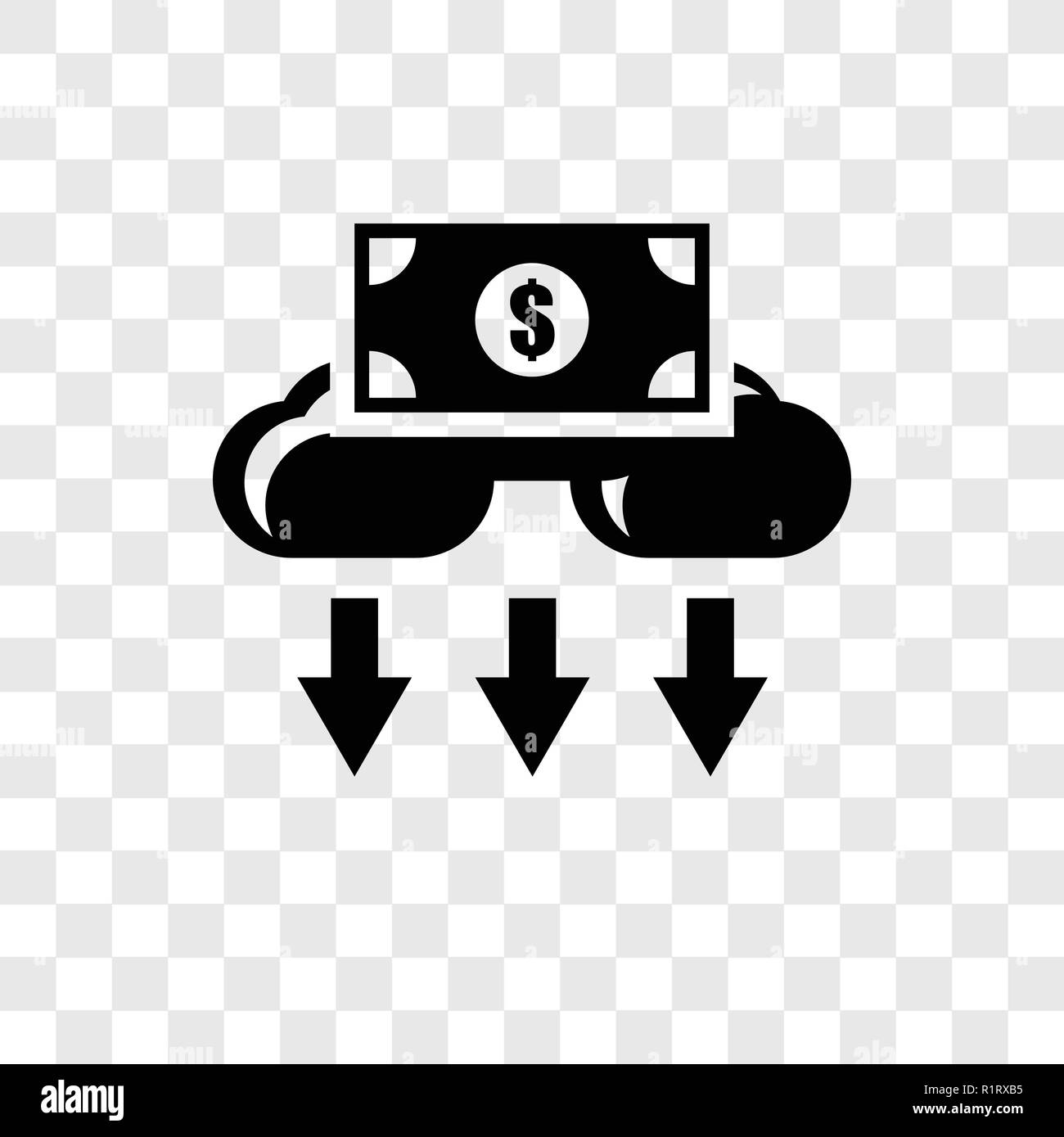 Crowdfunding vector icon isolated on transparent background ...