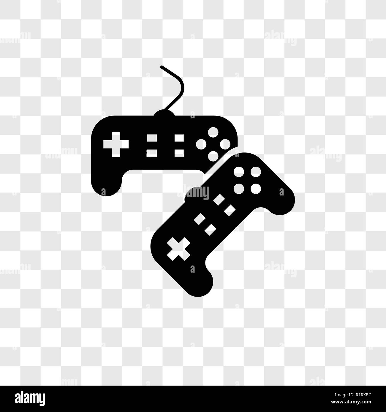 Virtual reality vector icon isolated on transparent background, Virtual ...