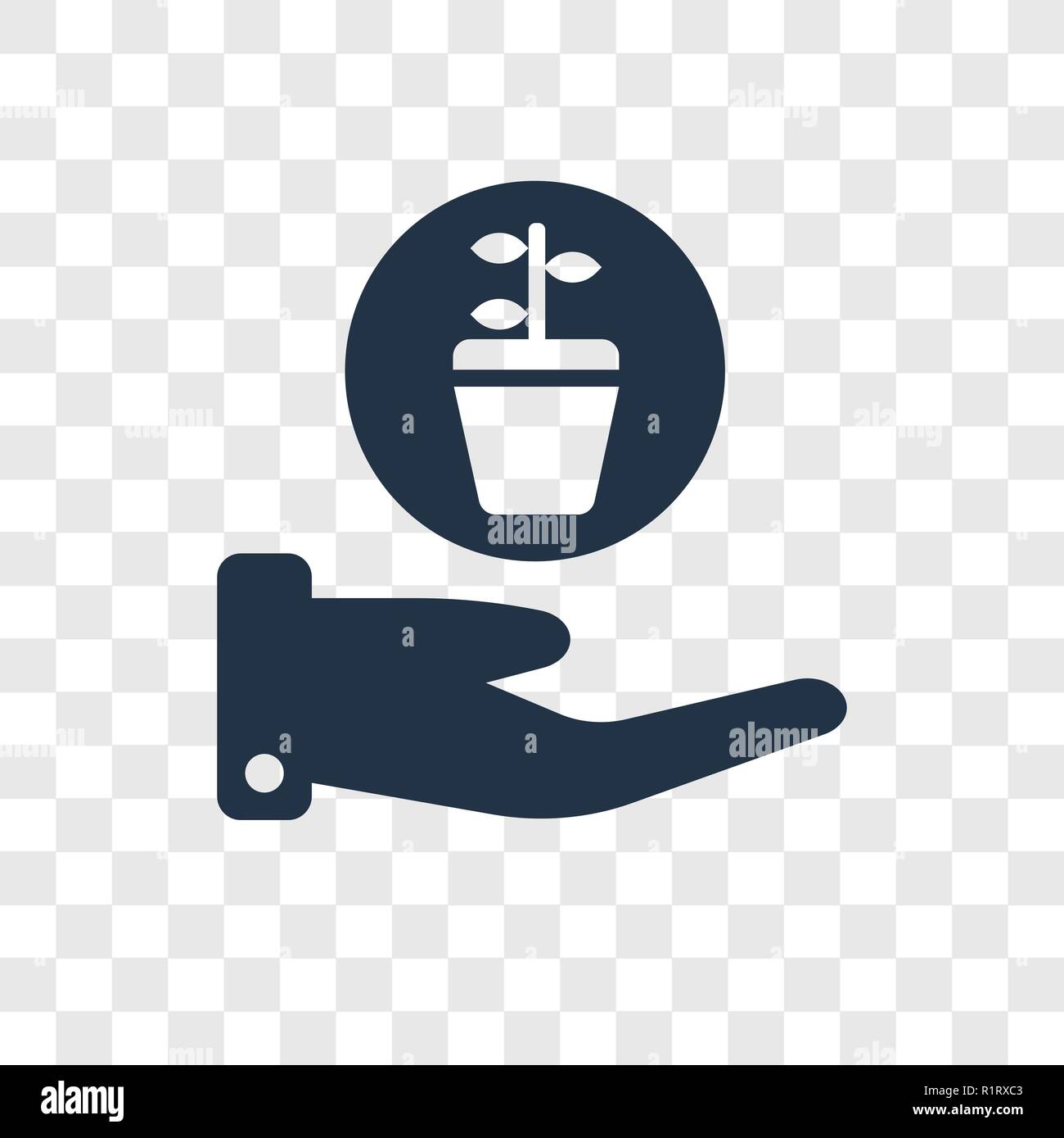 Sprout vector icon isolated on transparent background, Sprout ...