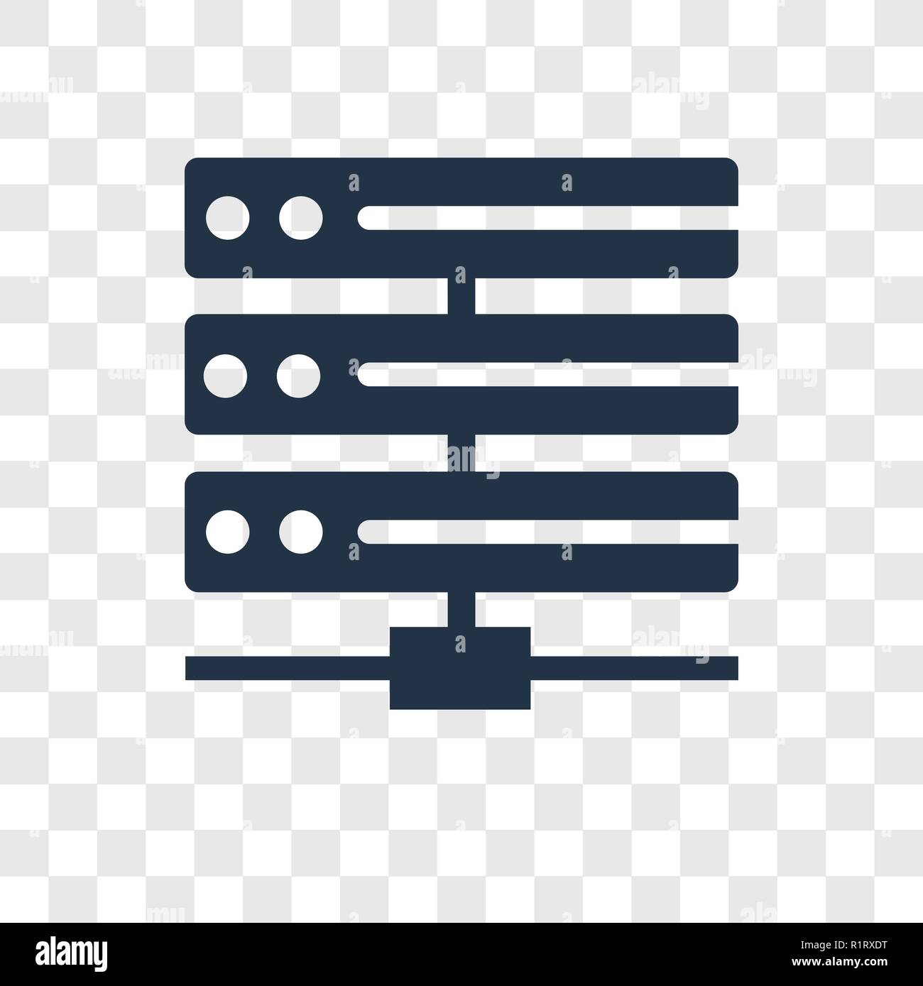 Hosting vector icon isolated on transparent background, Hosting ...