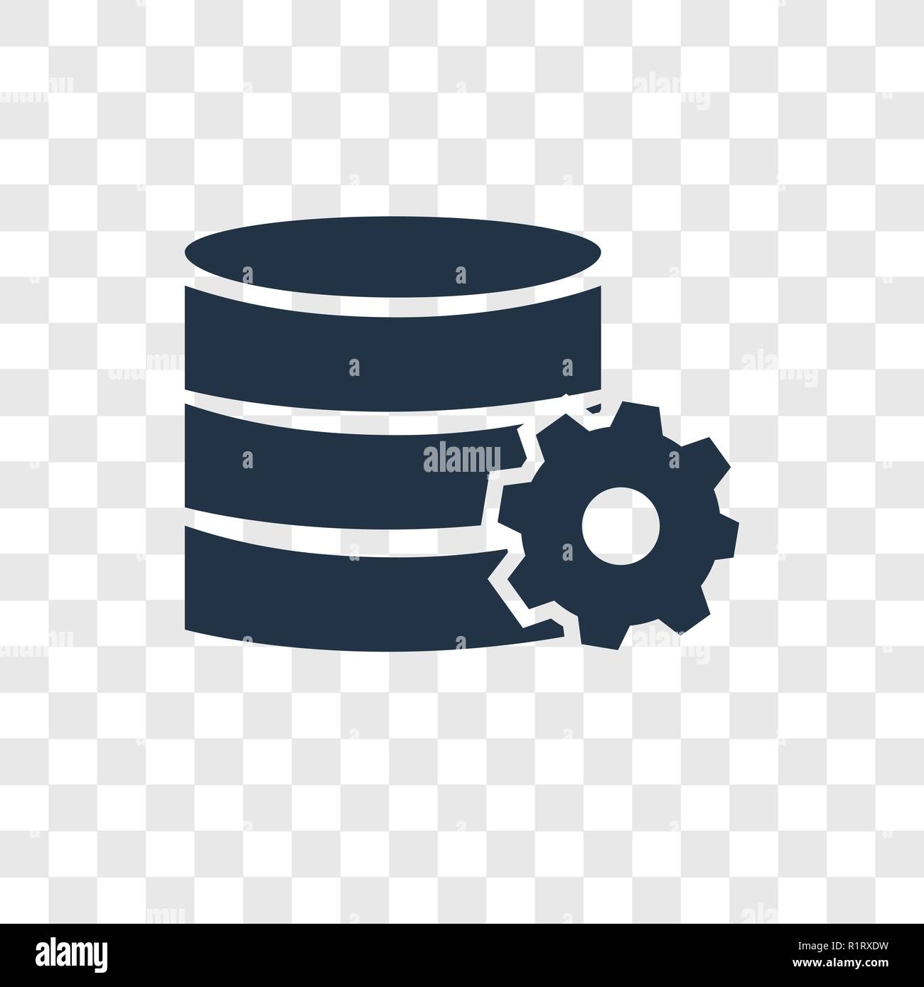 Server vector icon isolated on transparent background, Server ...