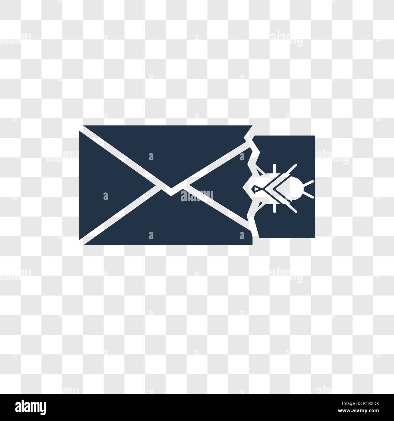Spam vector icon isolated on transparent background, Spam transparency ...