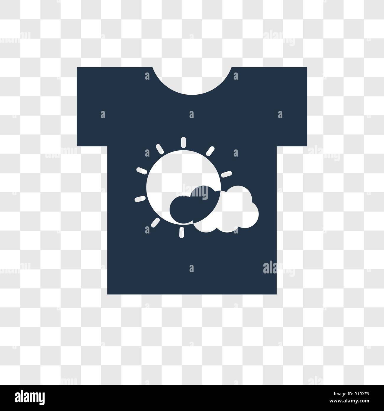 Shirt vector icon isolated on transparent background, Shirt ...