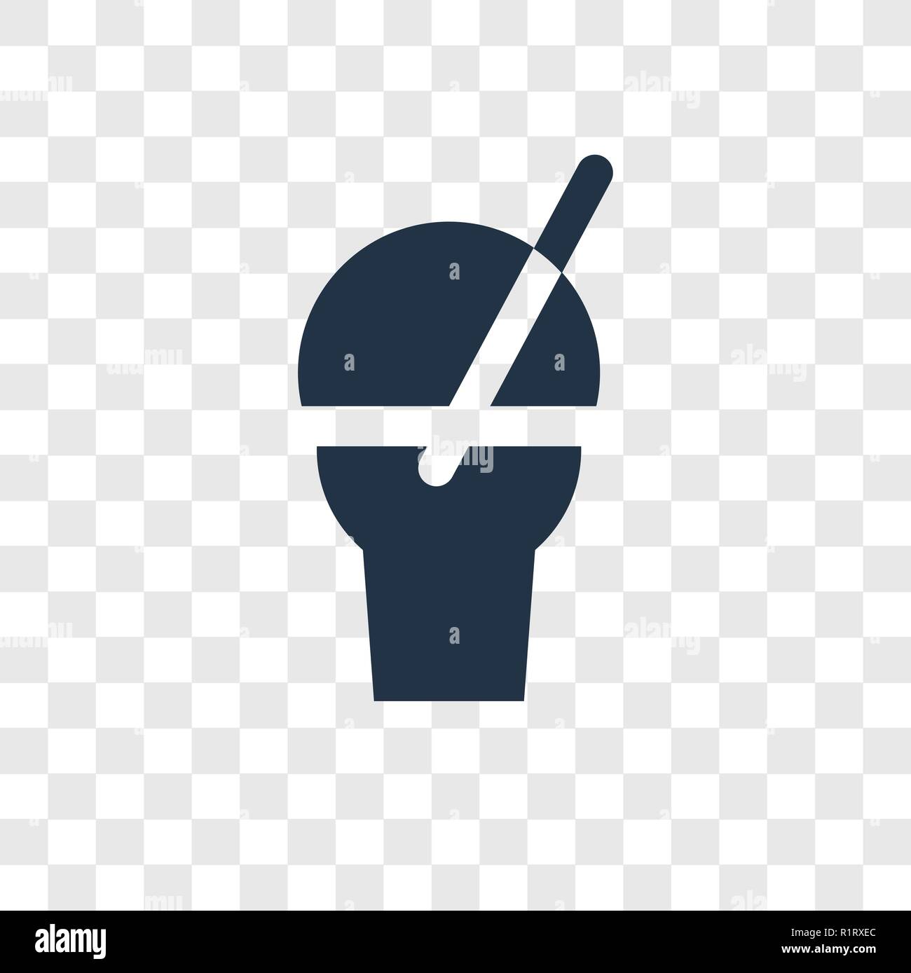 Cocktail vector icon isolated on transparent background, Cocktail ...