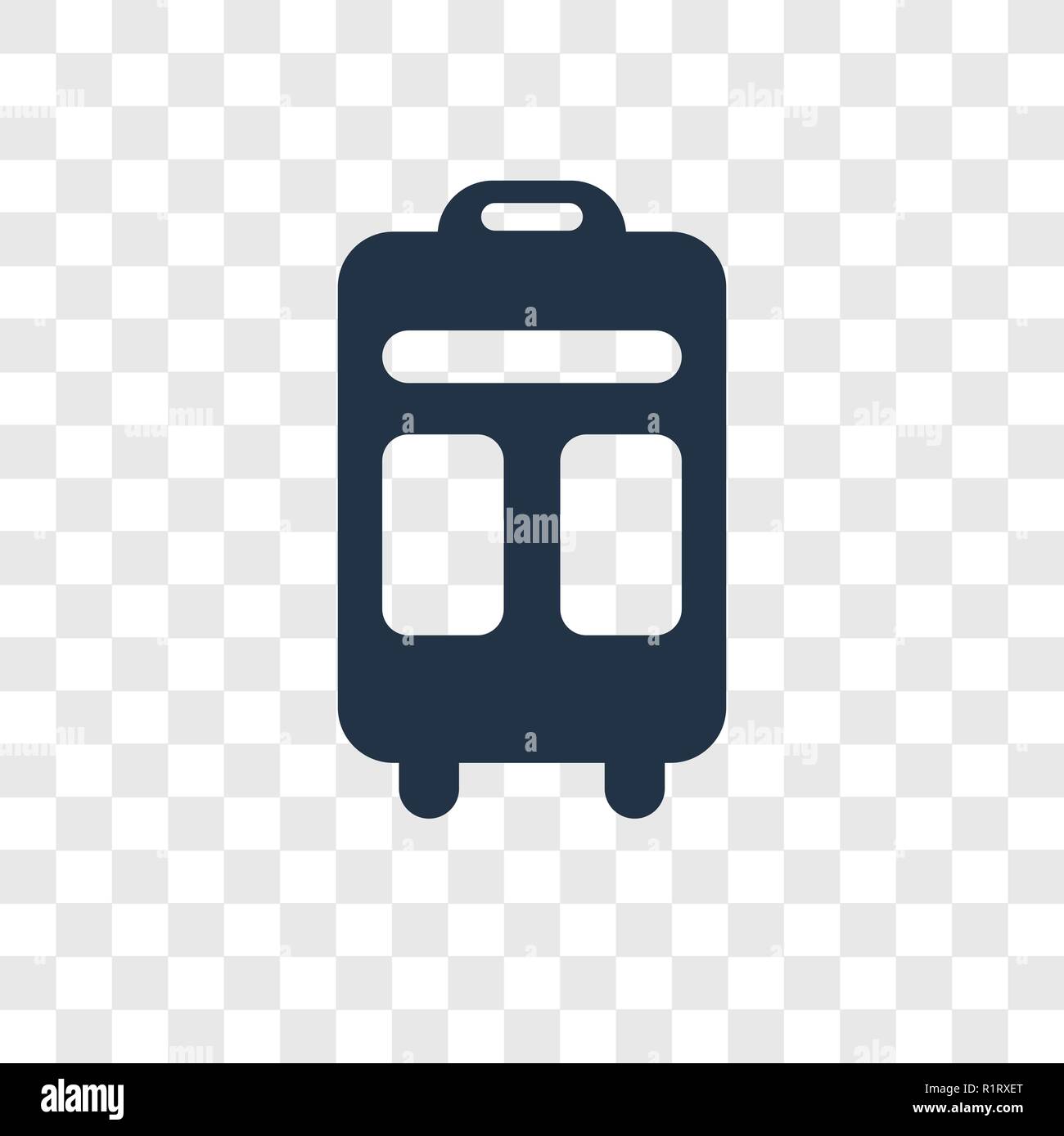 Backpack vector icon isolated on transparent background, Backpack ...