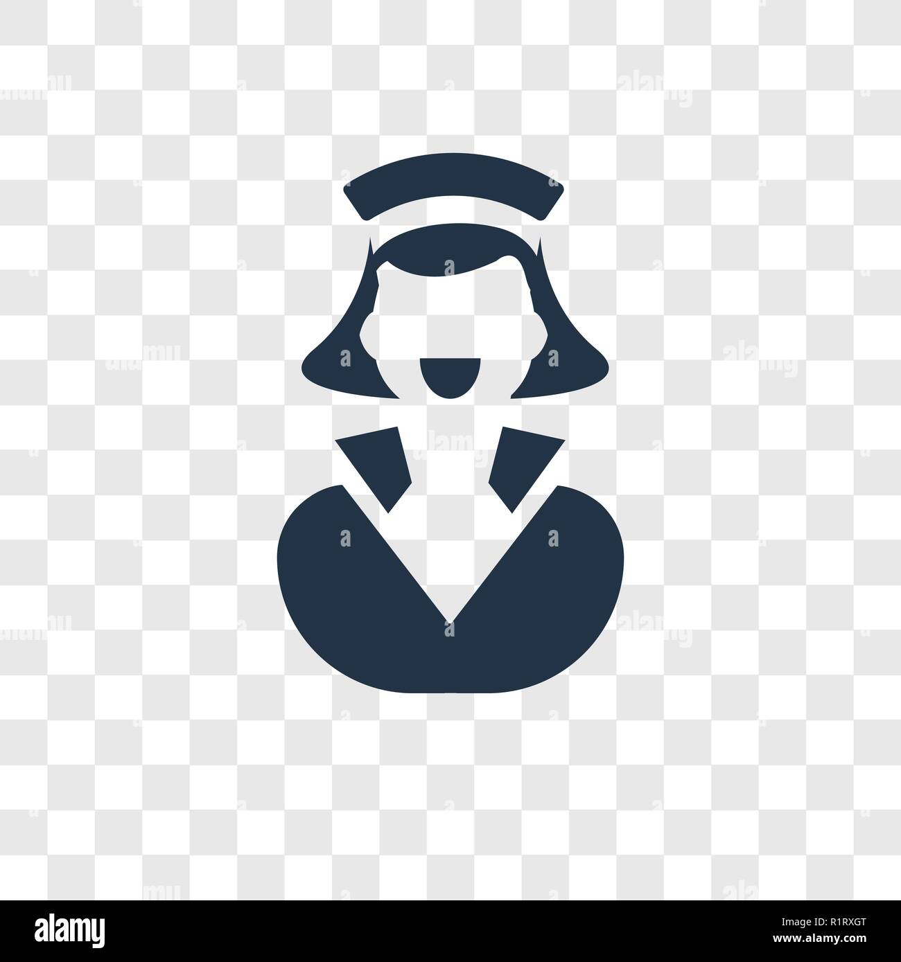 Doctor vector icon isolated on transparent background, Doctor ...