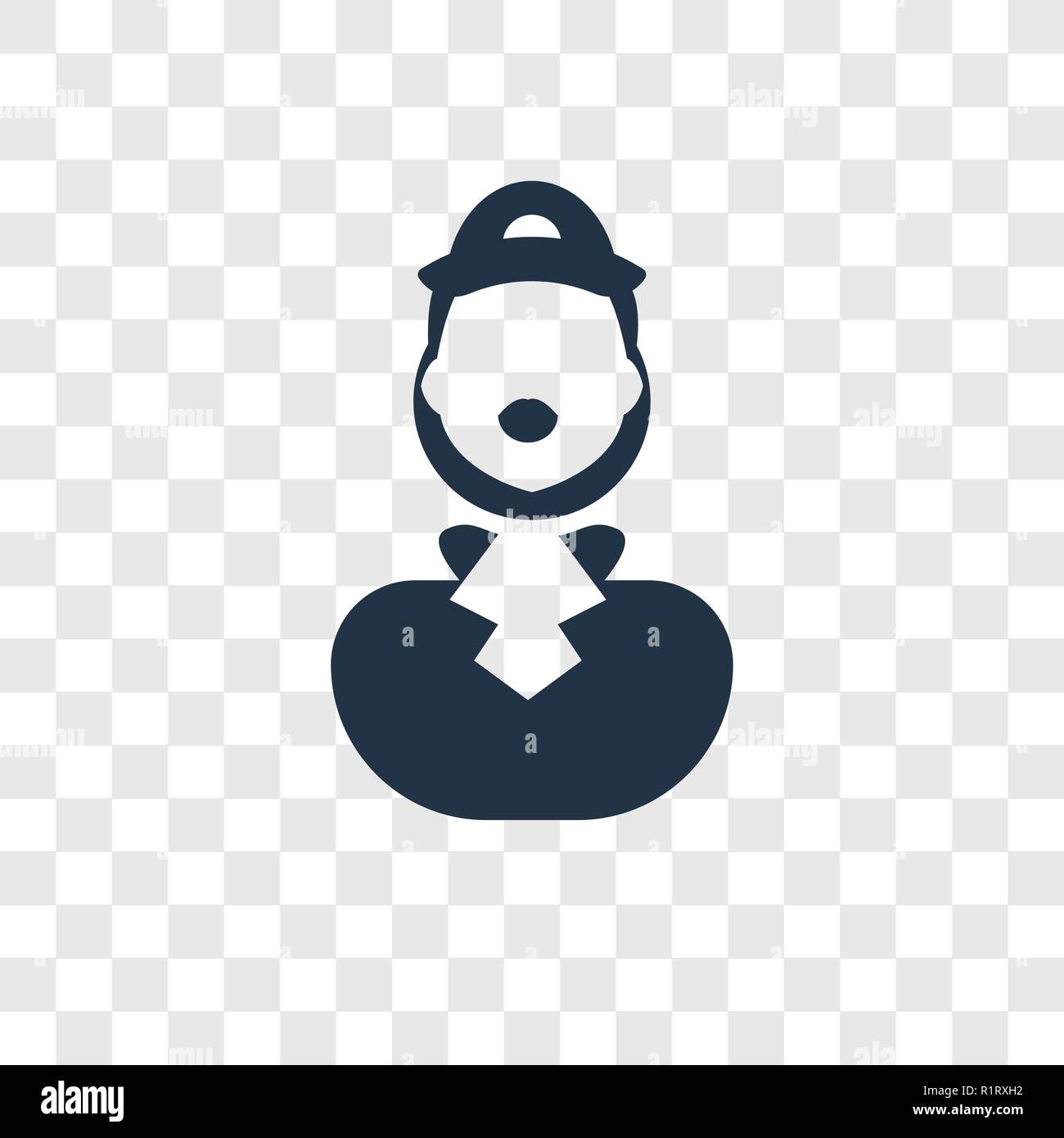 Soldier vector icon isolated on transparent background, Soldier ...
