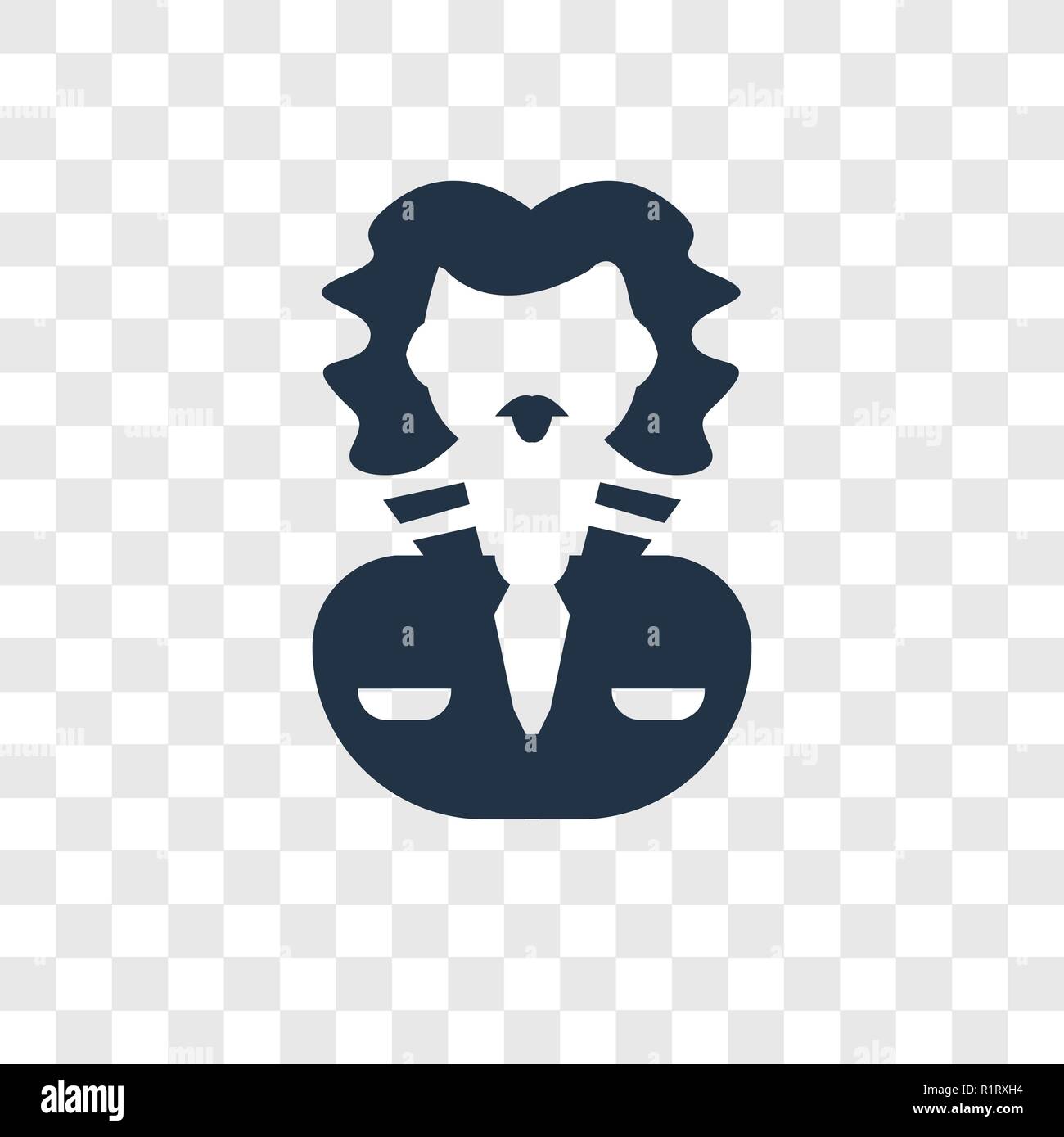 Lawyer vector icon isolated on transparent background, Lawyer ...