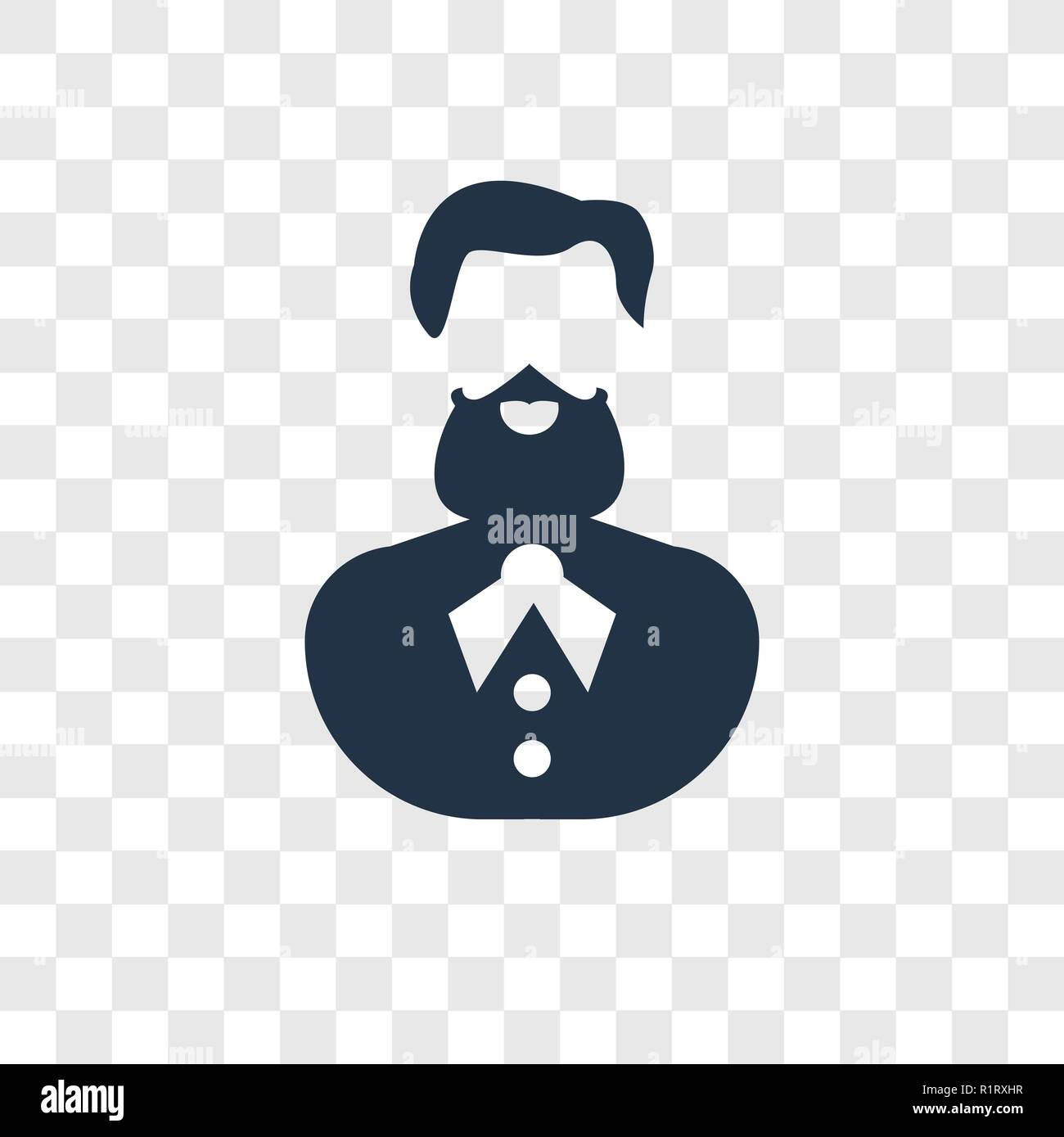Man vector icon isolated on transparent background, Man transparency ...