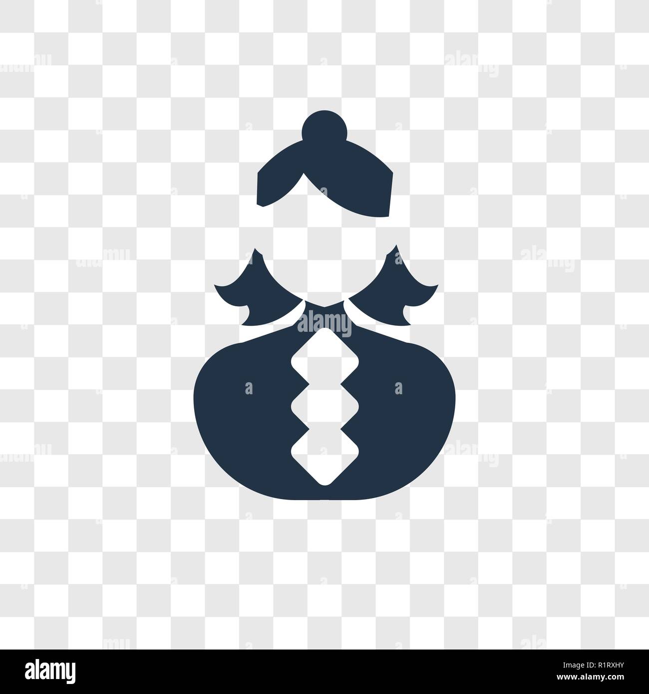 Woman vector icon isolated on transparent background, Woman ...