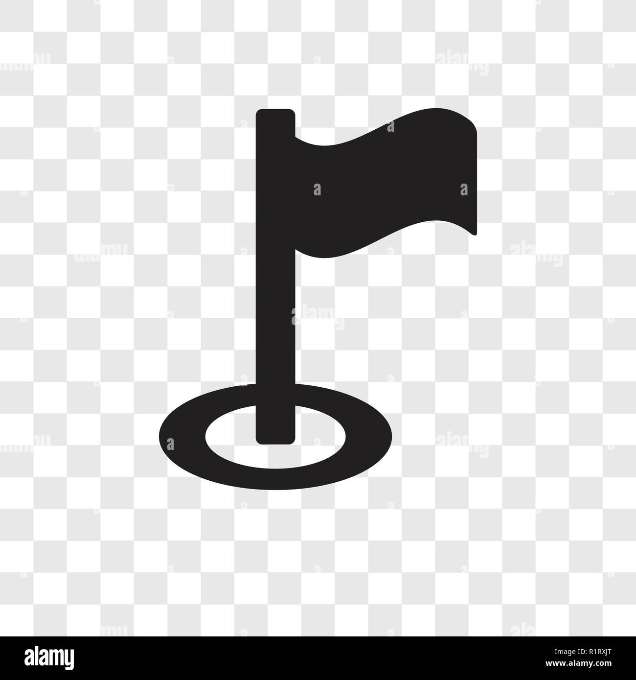 Flag point vector icon isolated on transparent background, Flag point transparency logo concept ...