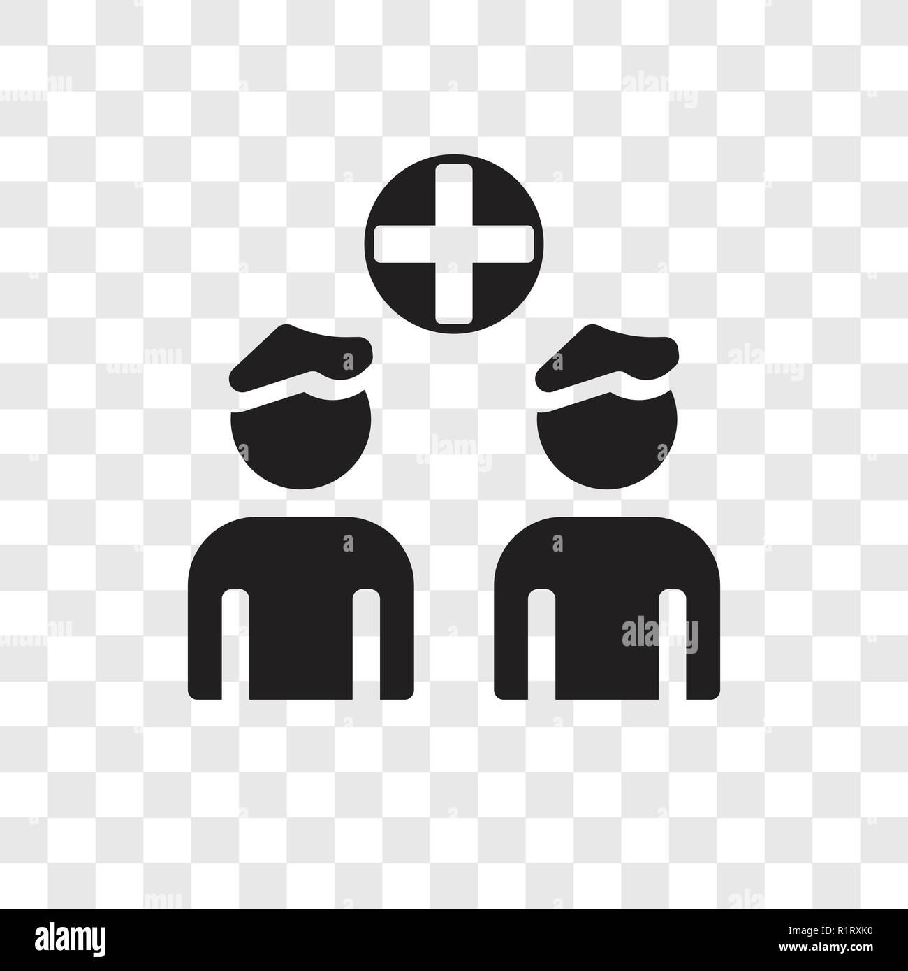 Group of people vector icon isolated on transparent background, Group ...