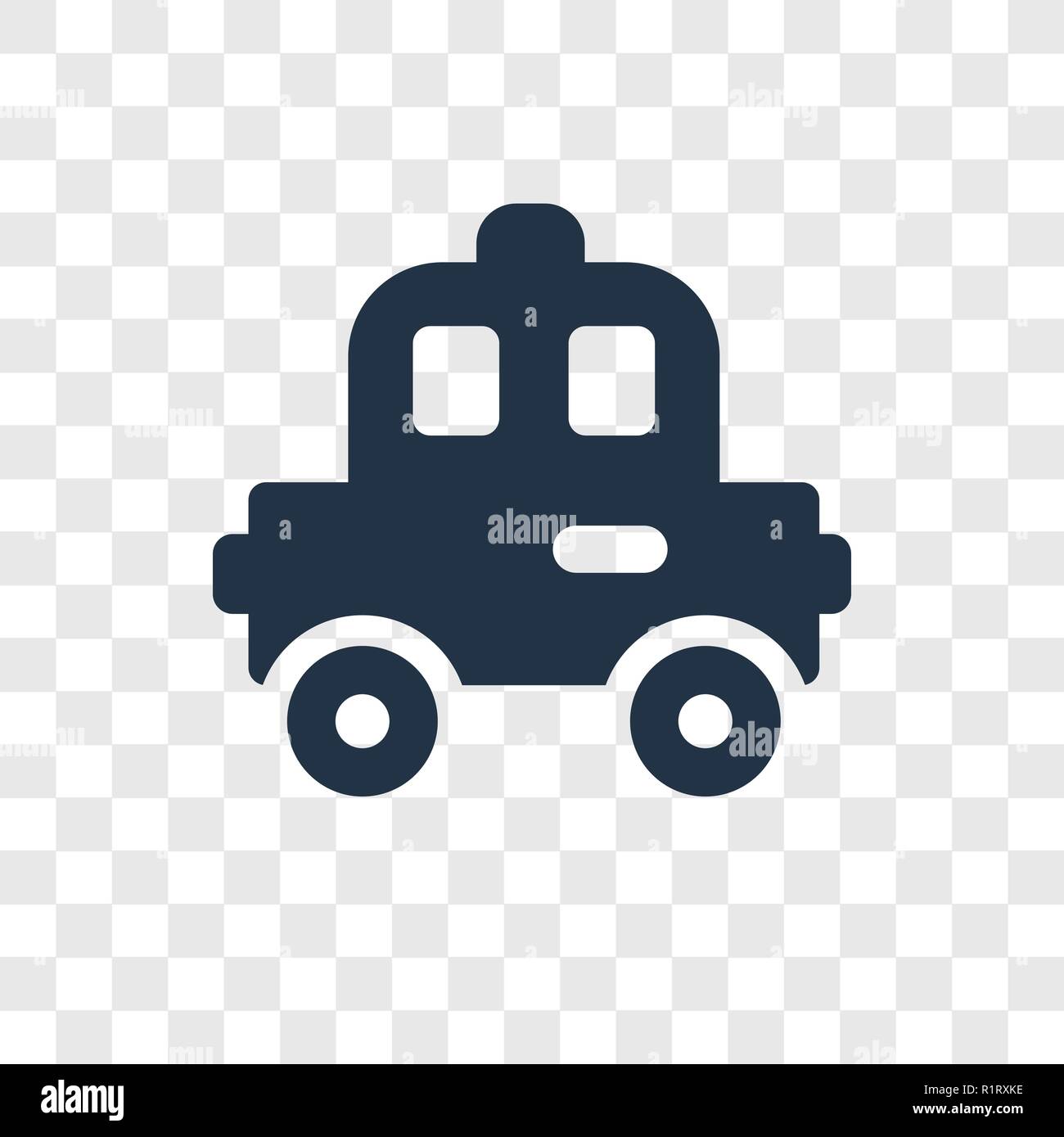 Car vector icon isolated on transparent background, Car transparency ...