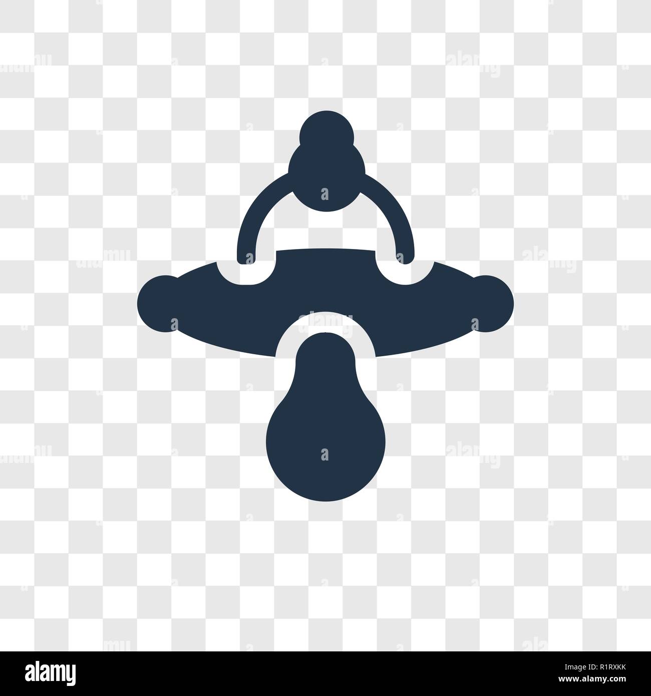 Pacifier vector icon isolated on transparent background, Pacifier ...