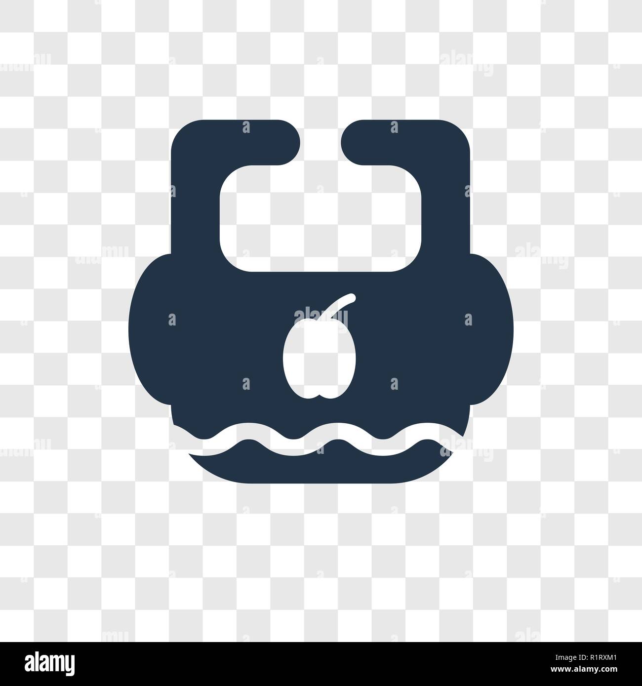 Bib vector icon isolated on transparent background, Bib transparency ...