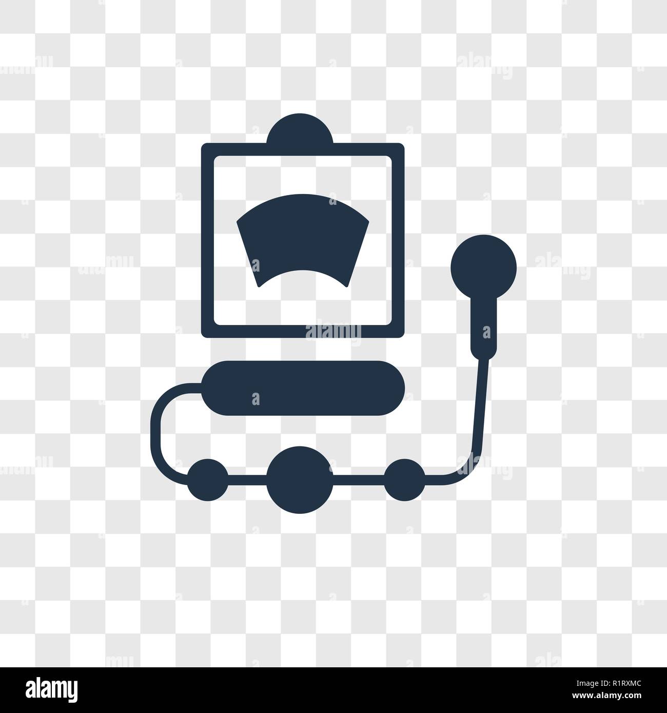 Ultrasound vector icon isolated on transparent background, Ultrasound ...